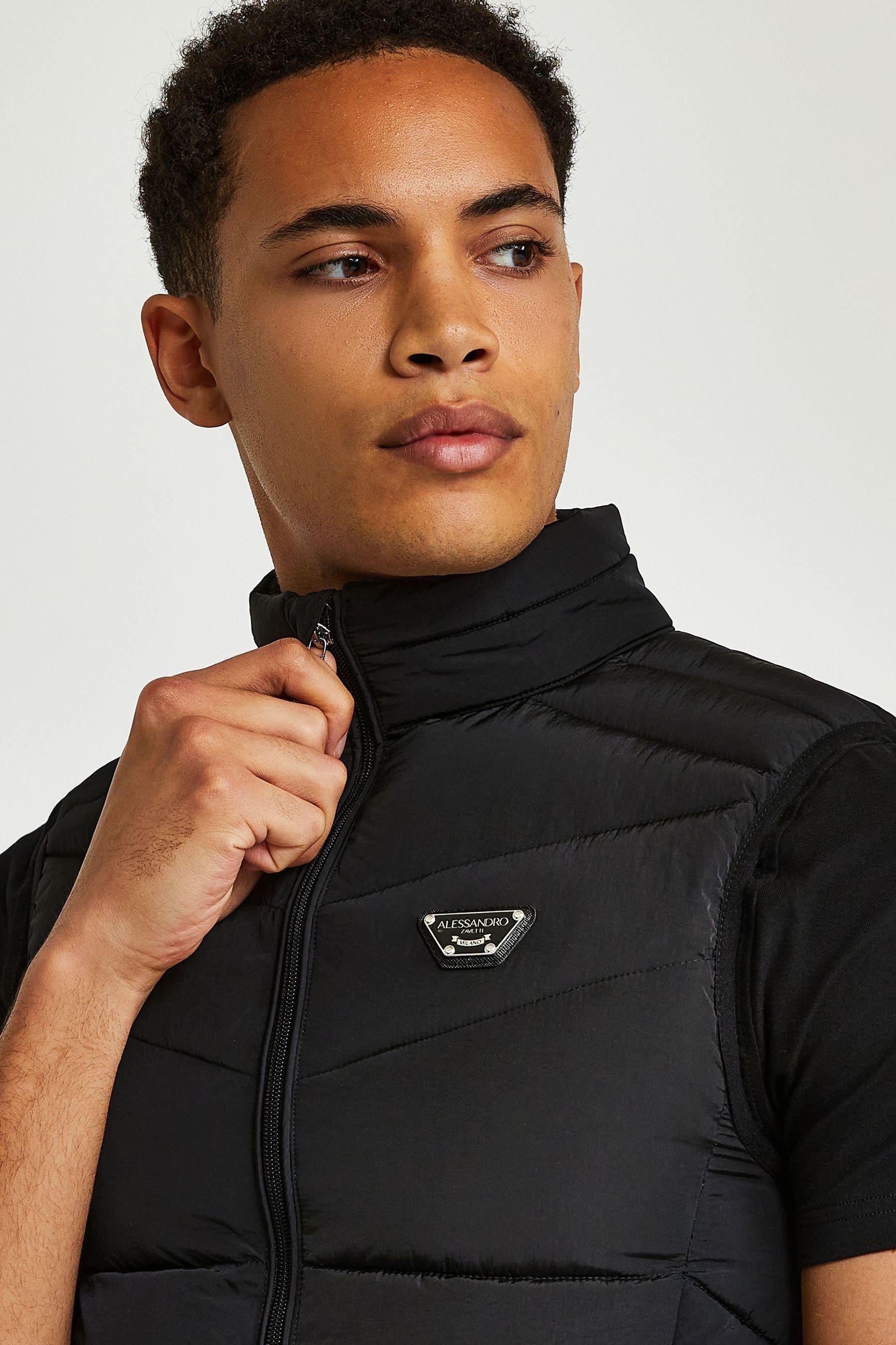 Buy Alessandro Zavetti Mazzeti Black Gilet from the Next UK online shop