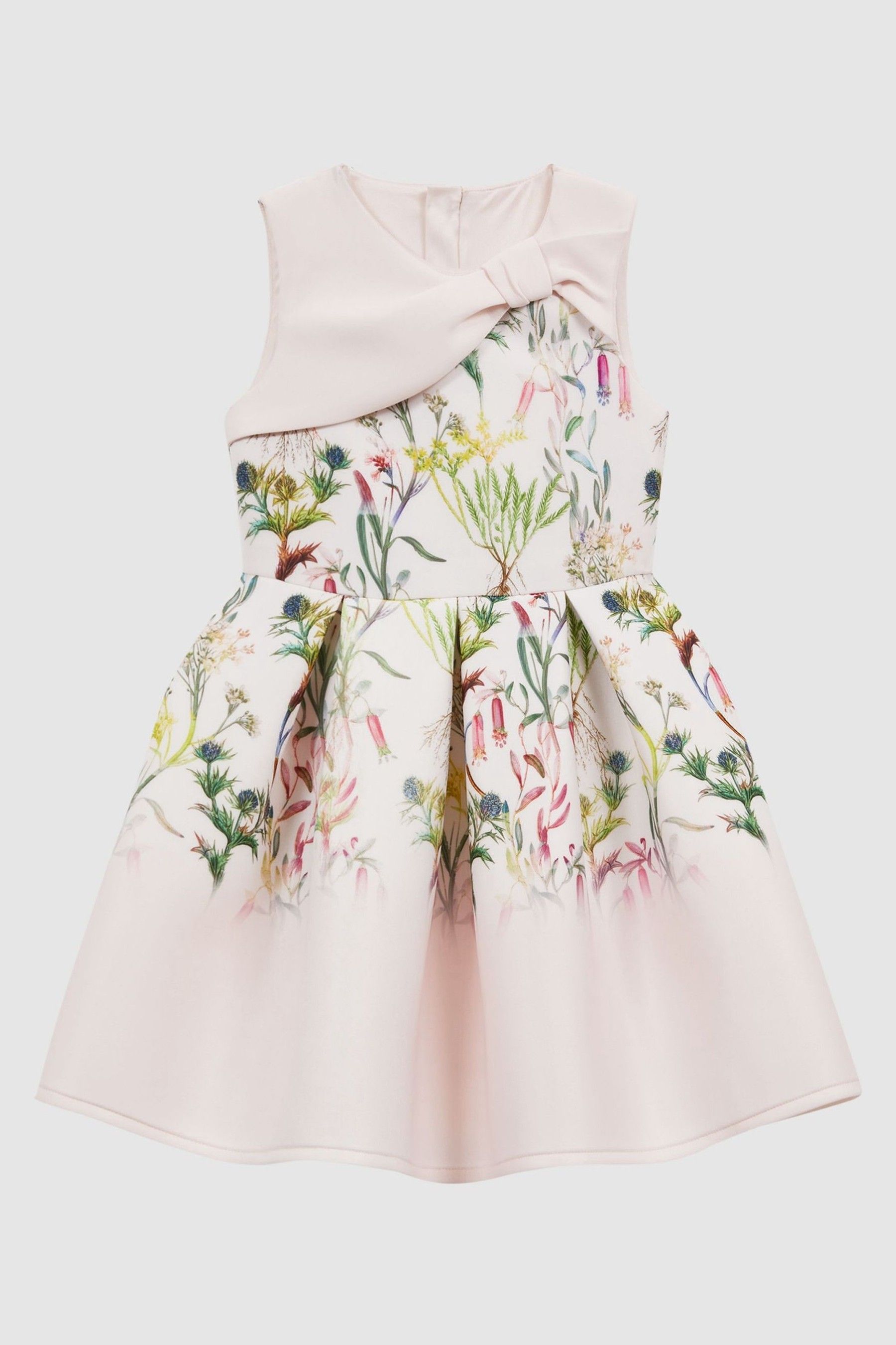 Buy Reiss Green Emily 9-14 yrs Scuba Floral Printed Dress from the Next ...