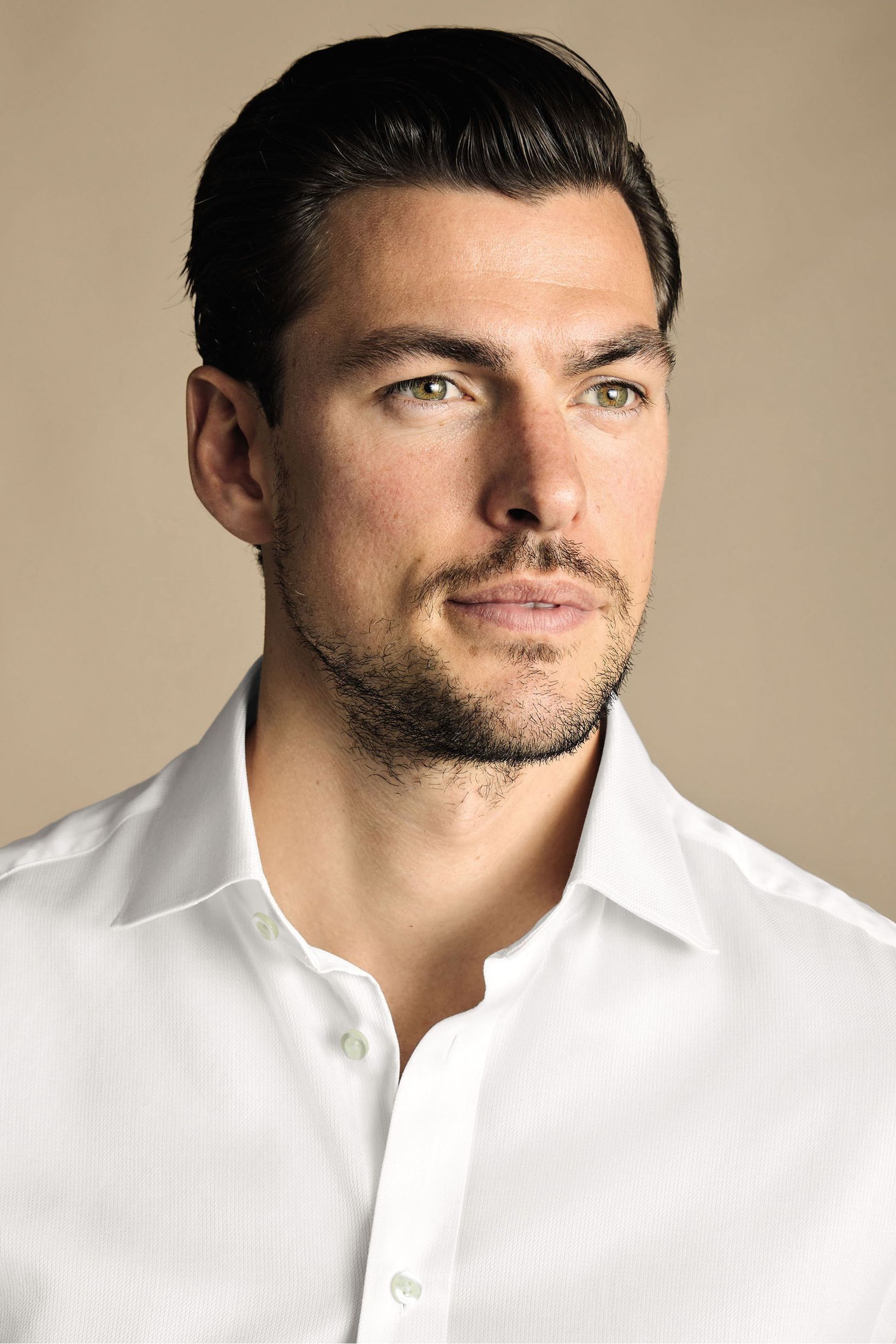 Buy Charles Tyrwhitt White Egyptian Cotton Windsor Weave Slim Fit Shirt ...