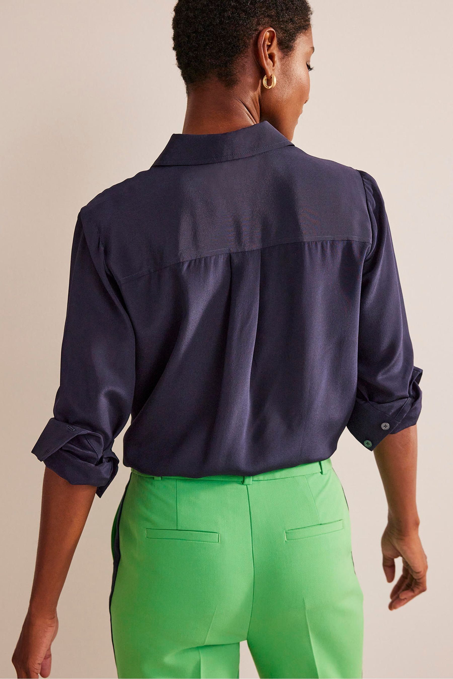 Buy Boden Blue Ground Sienna Linen Shirt from the Next UK online shop