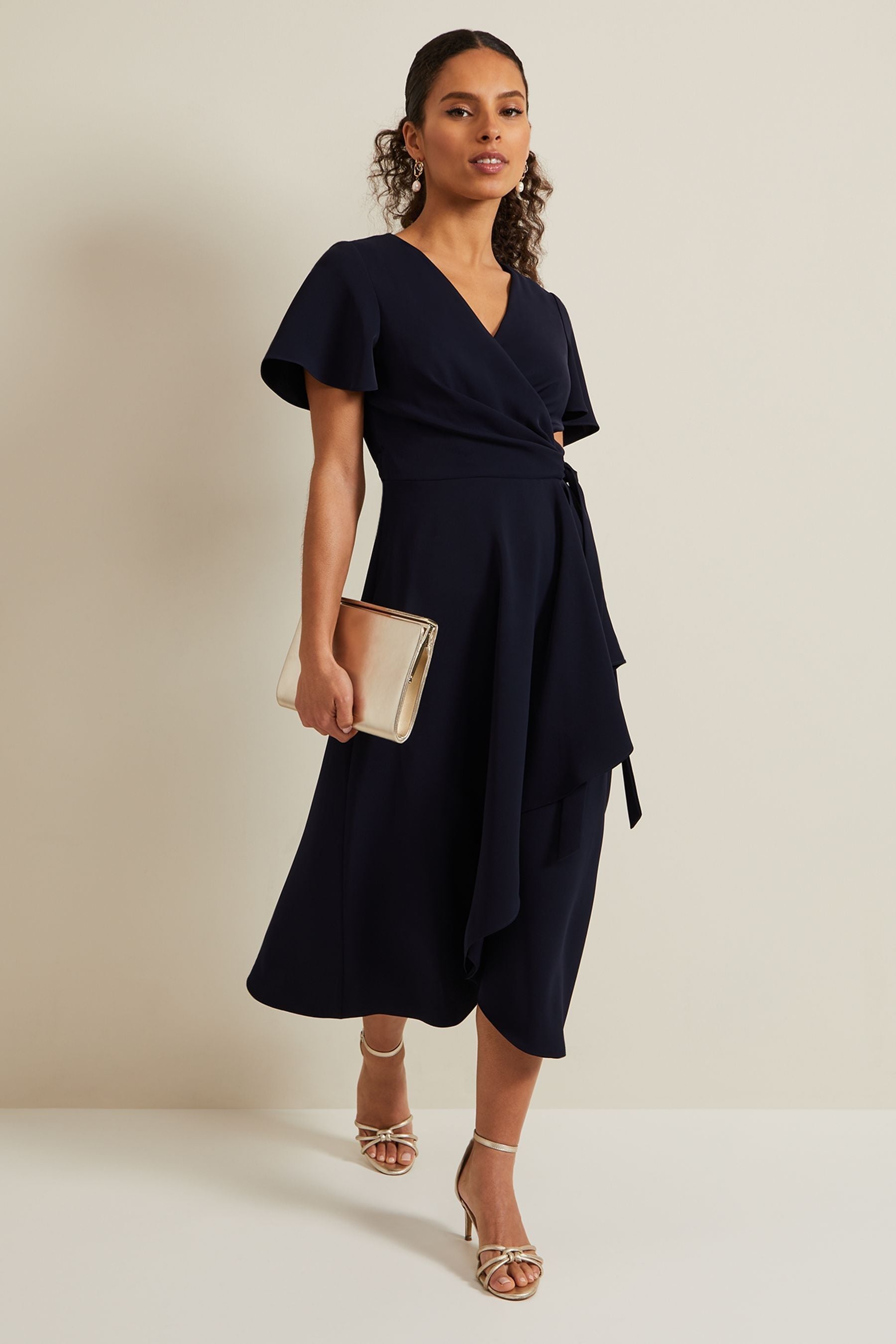 Buy Phase Eight Blue Petite Julissa Wrap Dress from the Next UK online shop