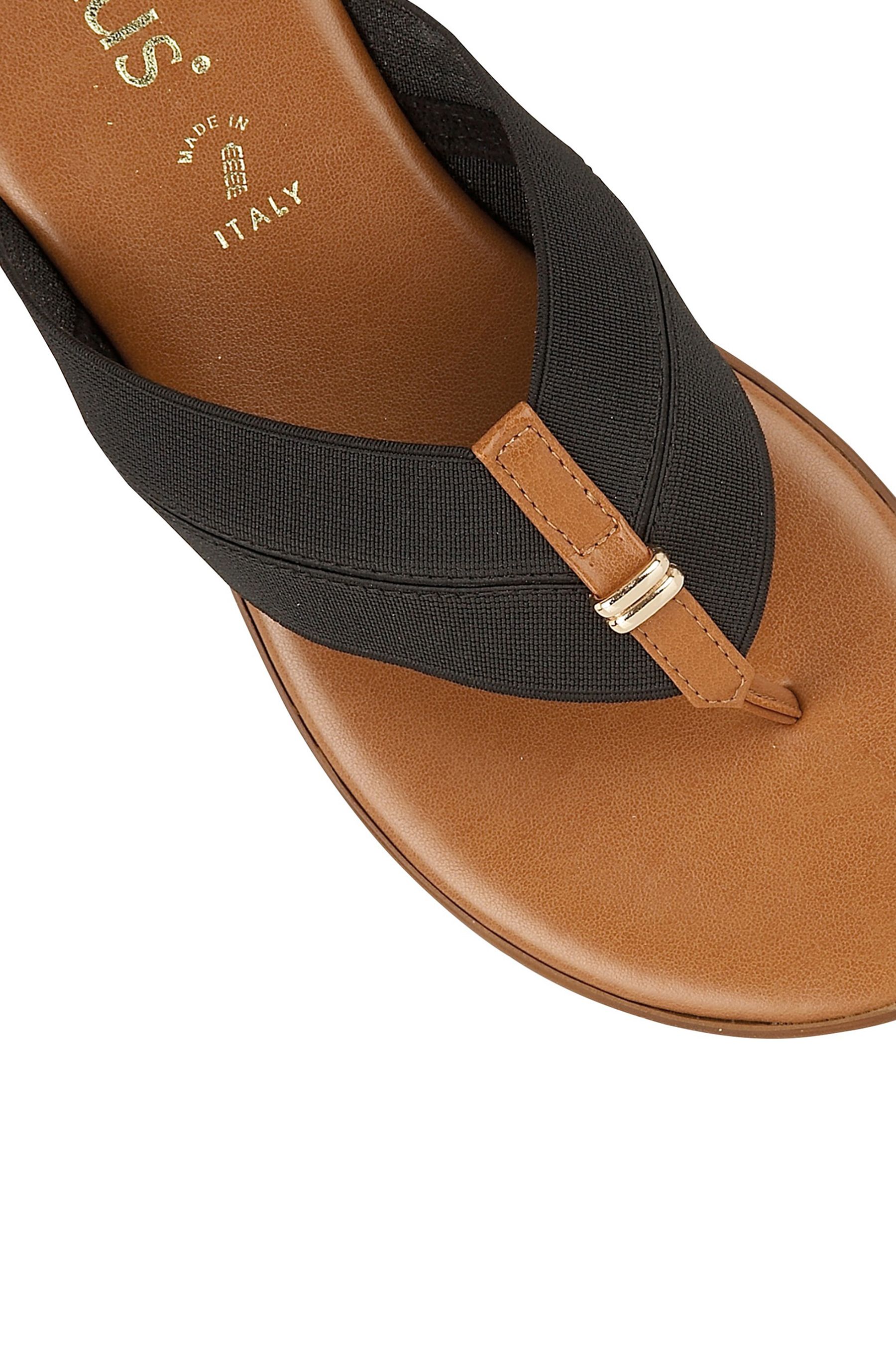 Buy Lotus Black Toe-Post Sandals from Next Ireland