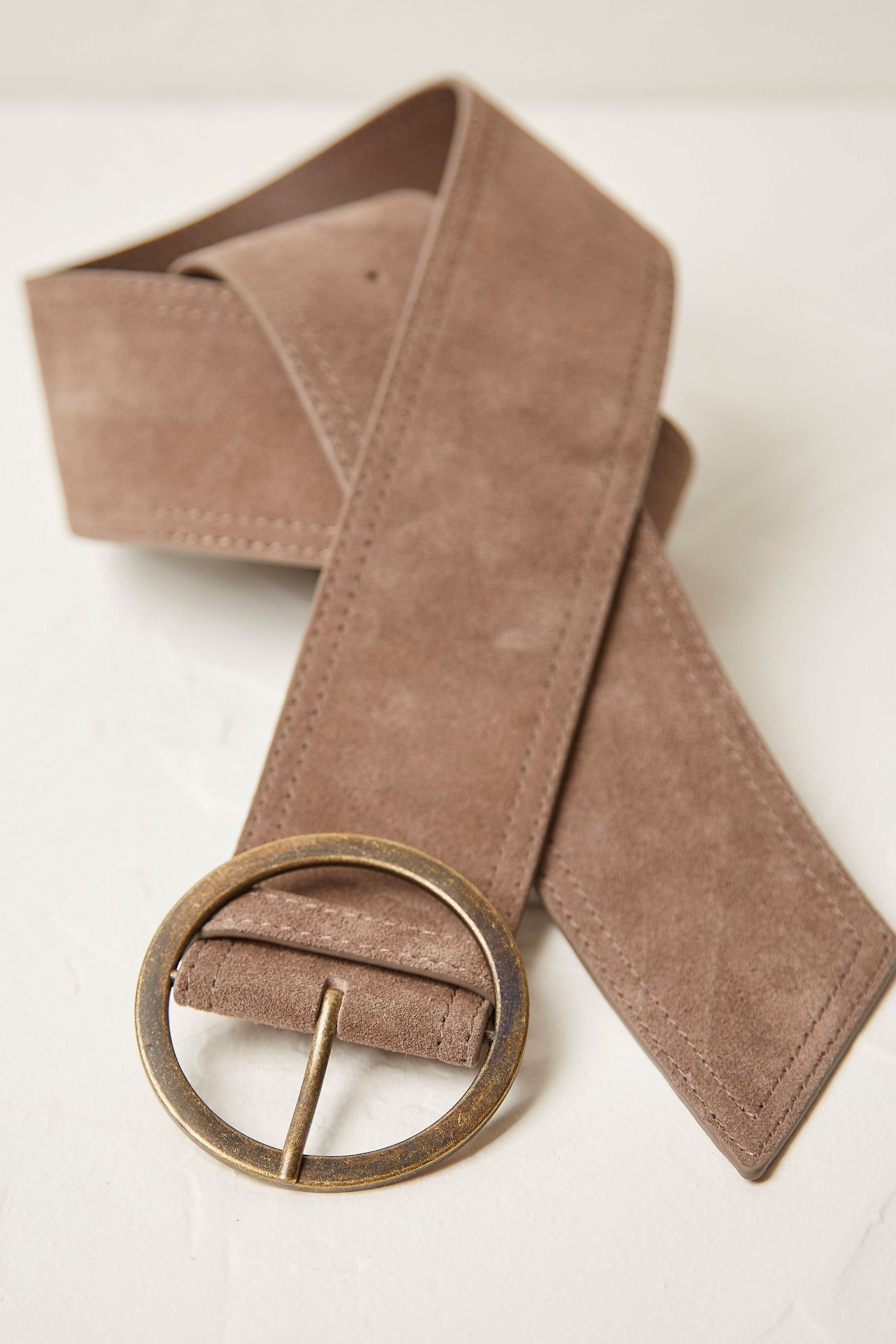 Buy FatFace Natural Wide Suede Waist Belt from the Next UK online shop