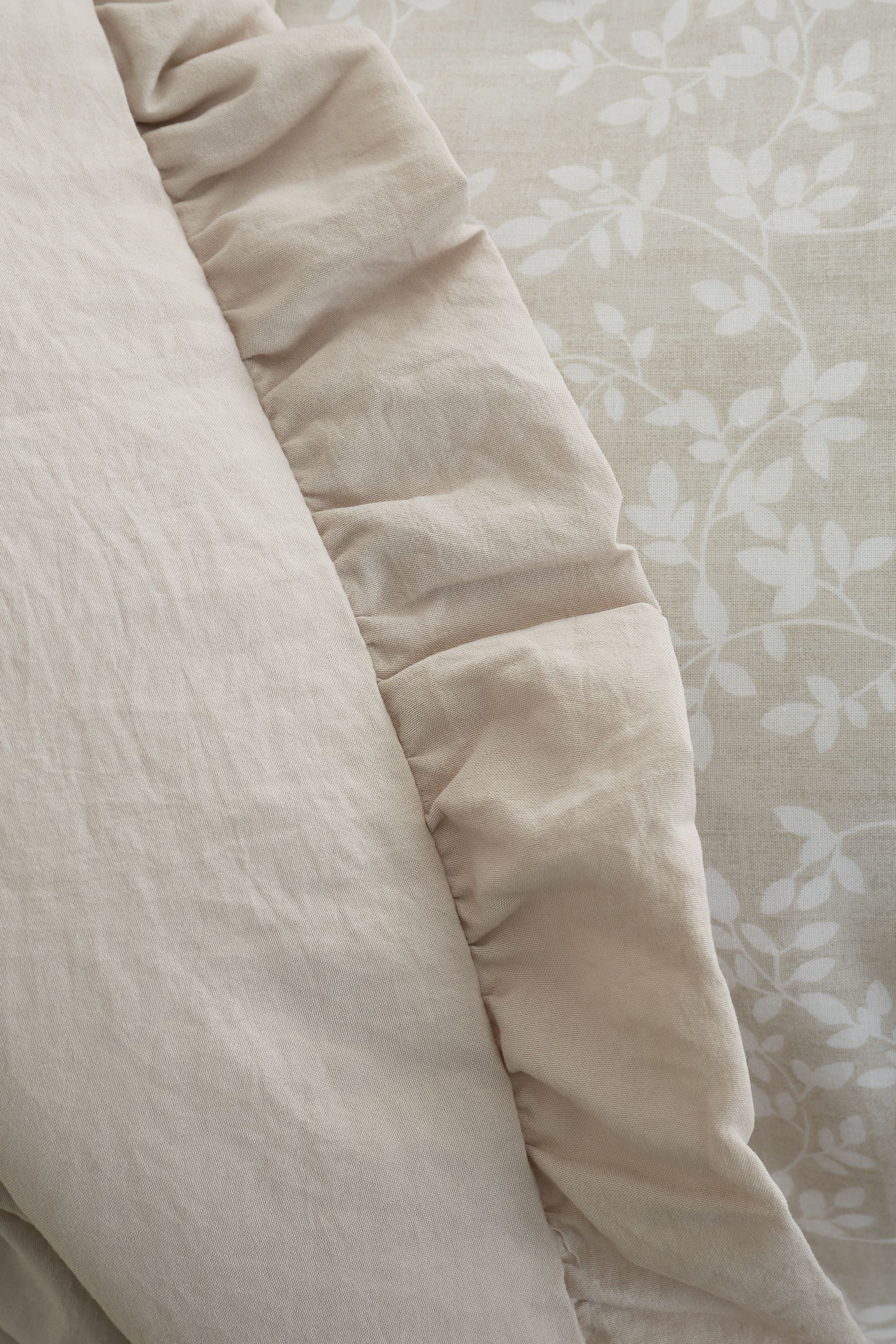 Buy Bianca Natural Soft Washed Frill 220x230cm Bedspread from the Next ...