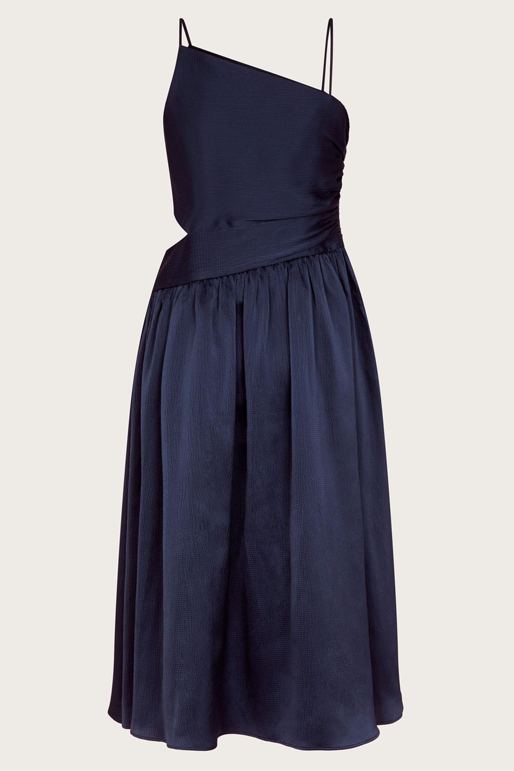 Buy Monsoon Blue Satin Cut-Out Prom Dress from the Next UK online shop