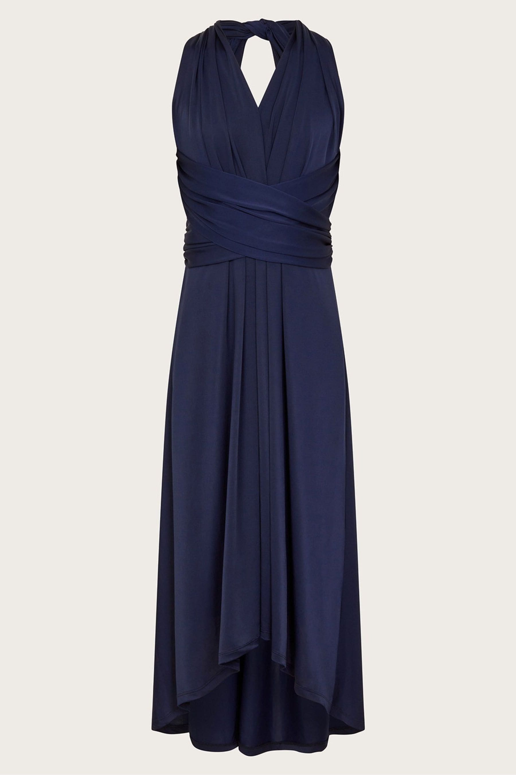 Buy Monsoon Blue Tia Twist Front Prom Dress from the Next UK online shop