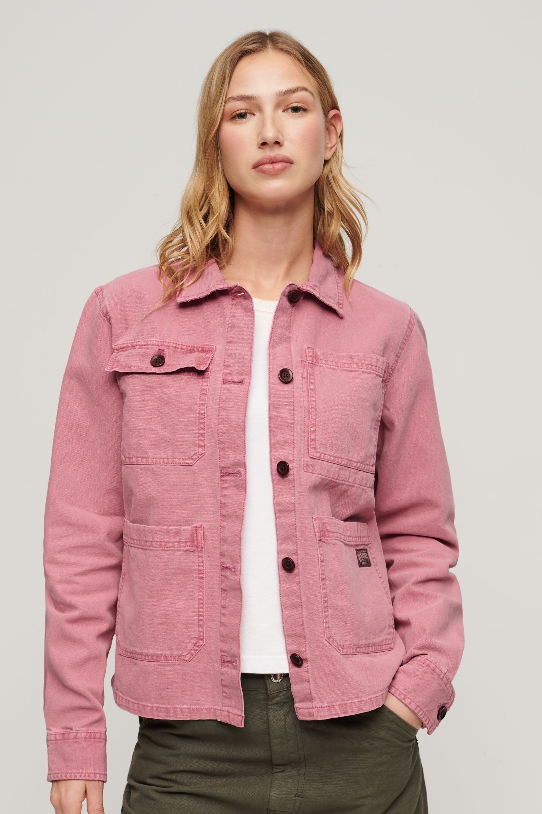 Buy Superdry Pink Four Pocket Chore Jacket from the Next UK online shop