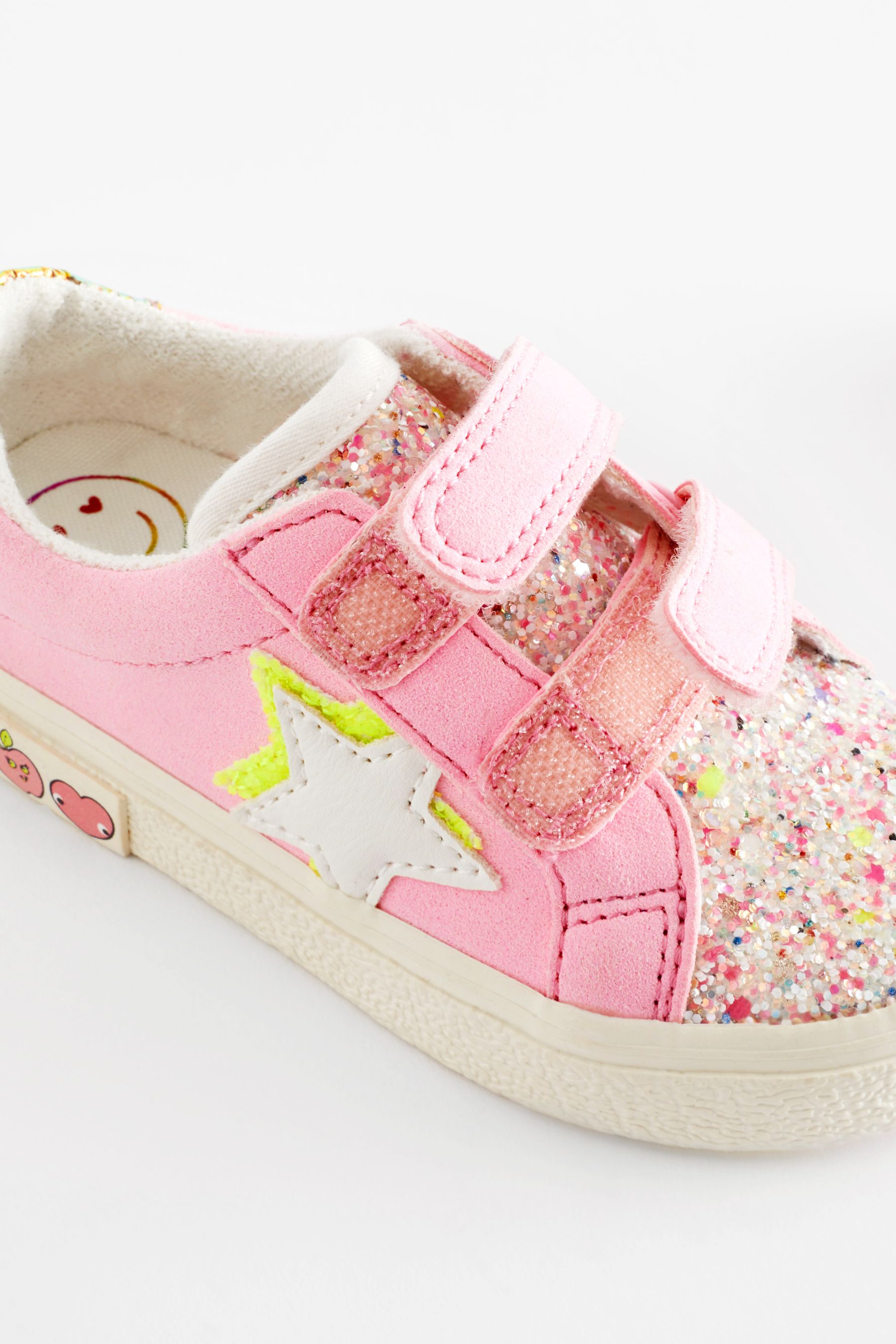 Buy Pink Standard Fit (F) Star Trainers from the Next UK online shop