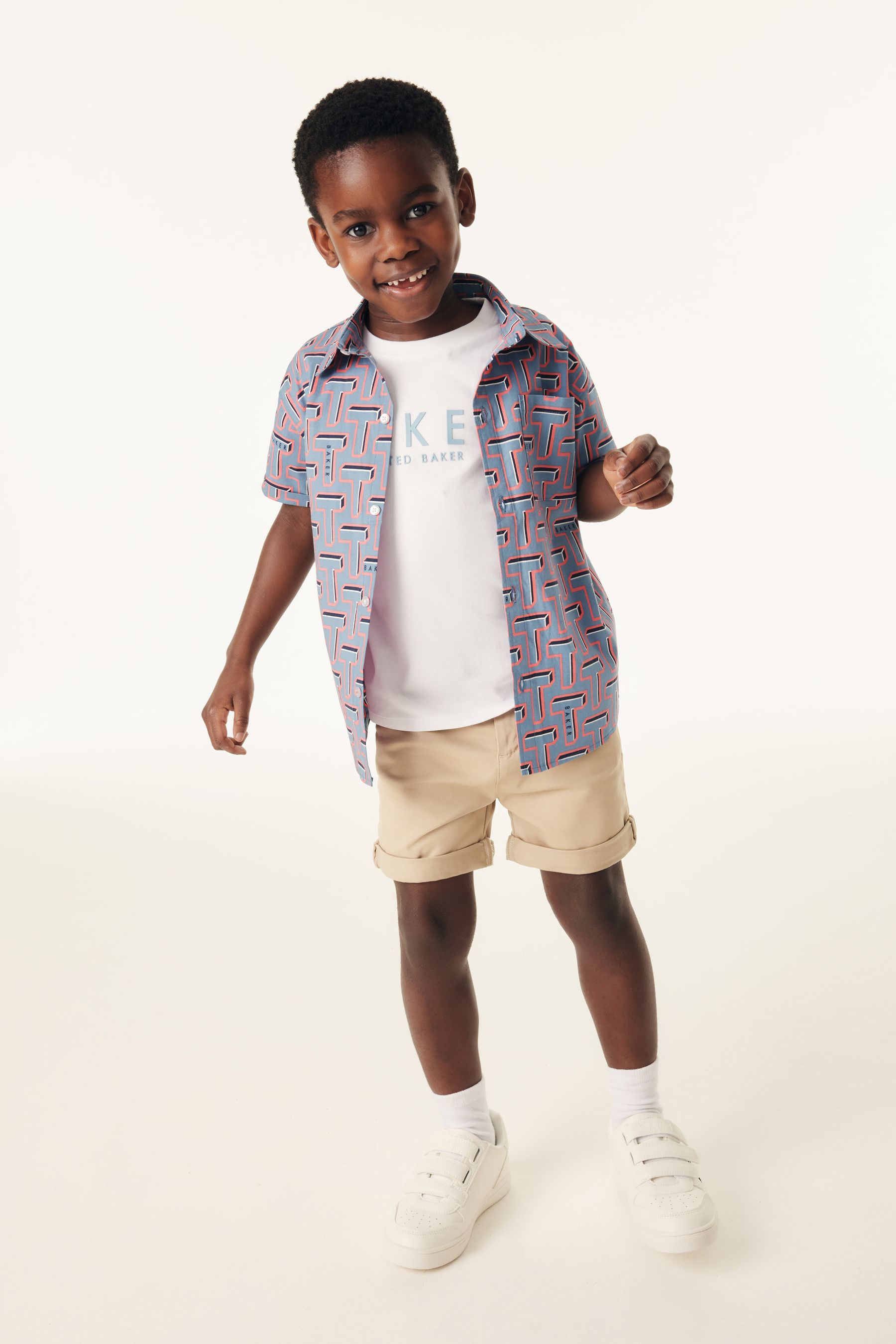 Buy Baker by Ted Baker Blue T-Shirt and Shirt Set from Next Bahrain