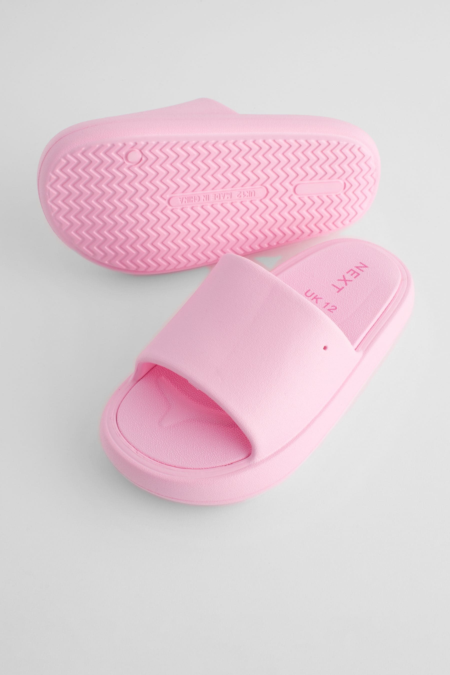 Buy Light Pink Chunky Sliders from the Next UK online shop