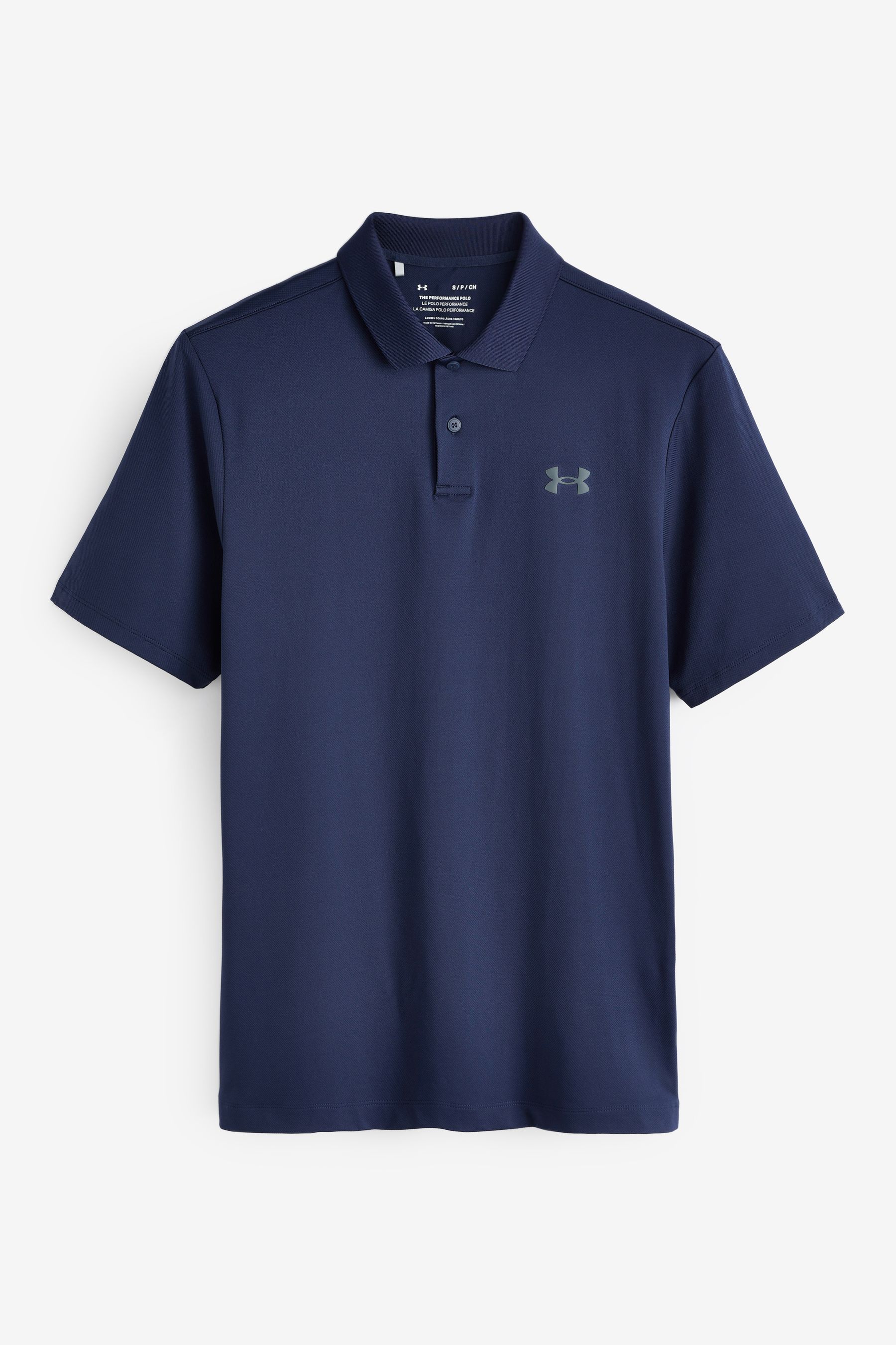 Buy Under Armour Navy Blue/Grey Golf Performance 3.0 Polo Shirt from ...