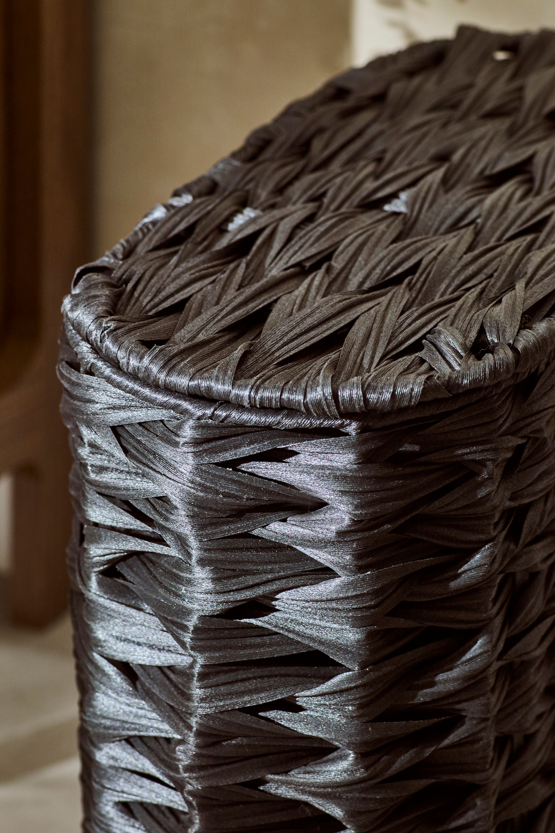 Buy Black Plastic Wicker Storage Basket from the Next UK online shop