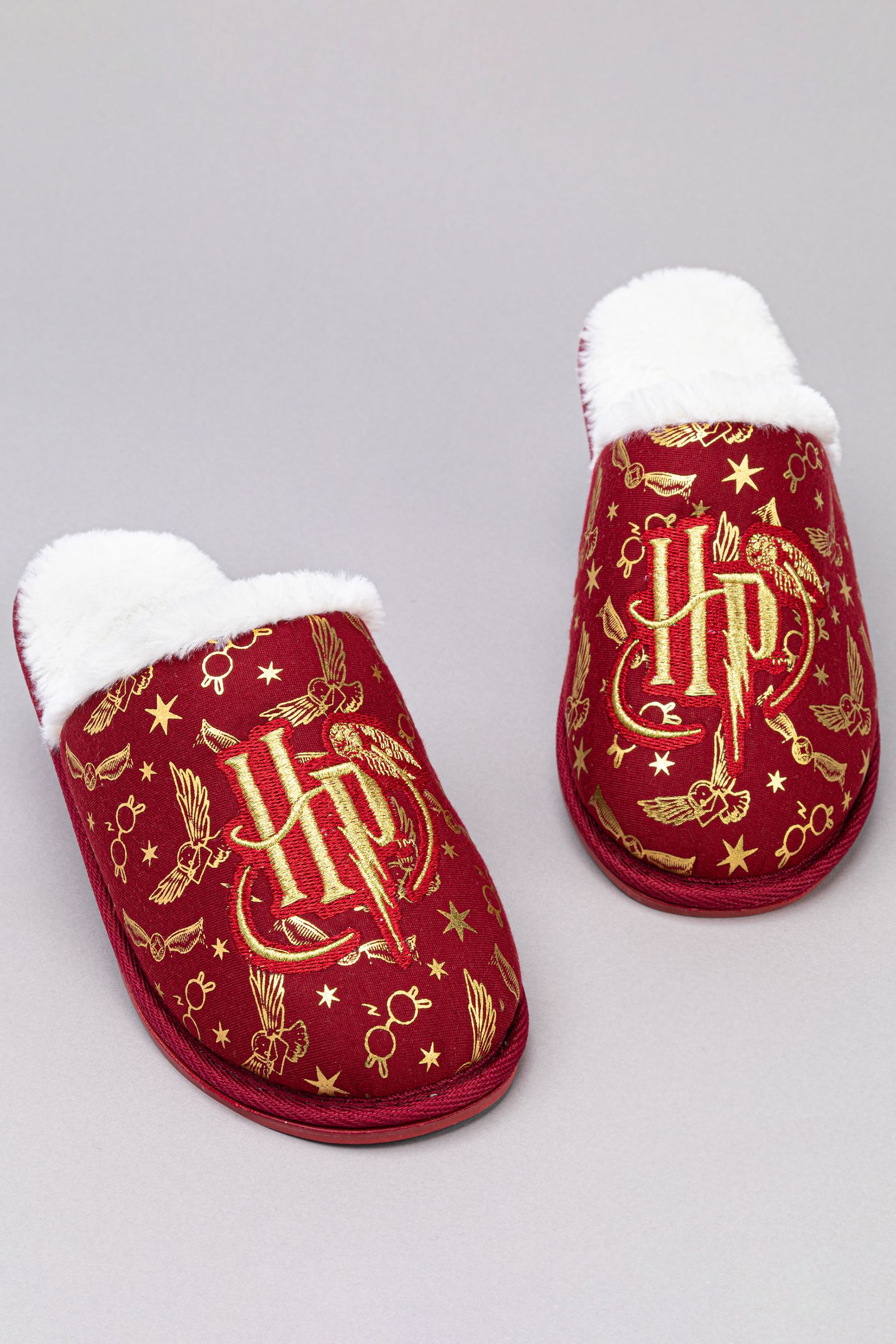 Buy Vanilla Underground Red Harry Potter Adult Slippers from the Next ...