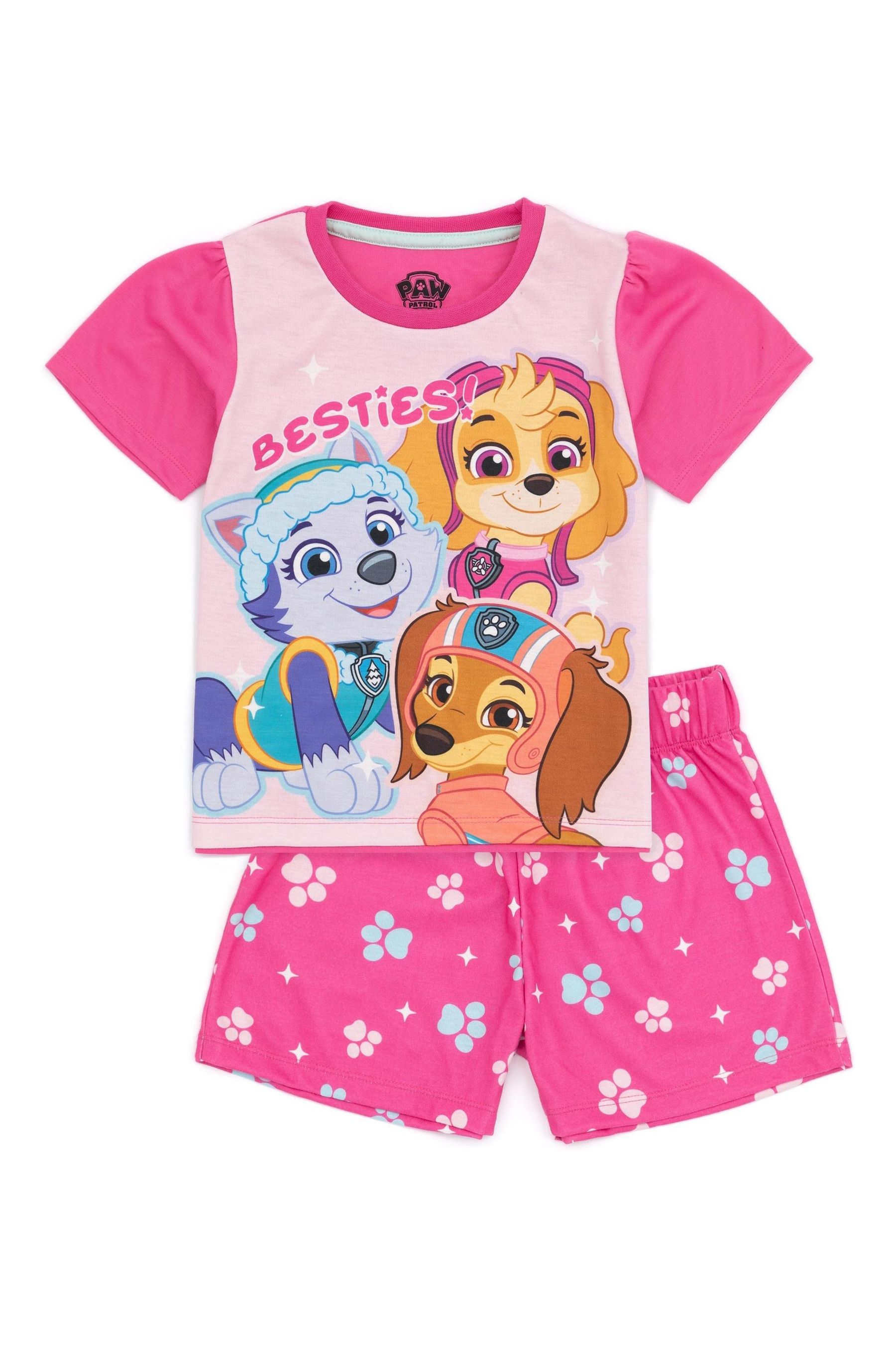 Buy Vanilla Underground Pink Girls Paw Patrol Pyjamas 2 Pack from the ...