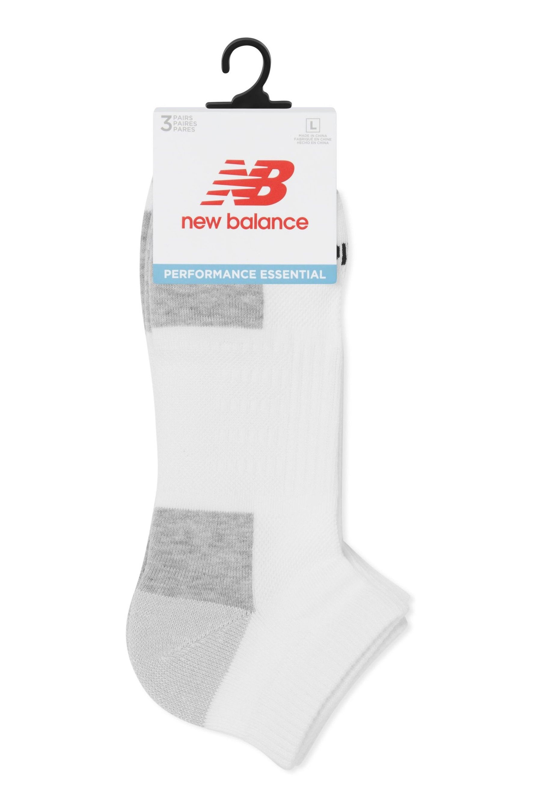Buy New Balance White Multipack Cushioned Low Cut Socks from the Next ...