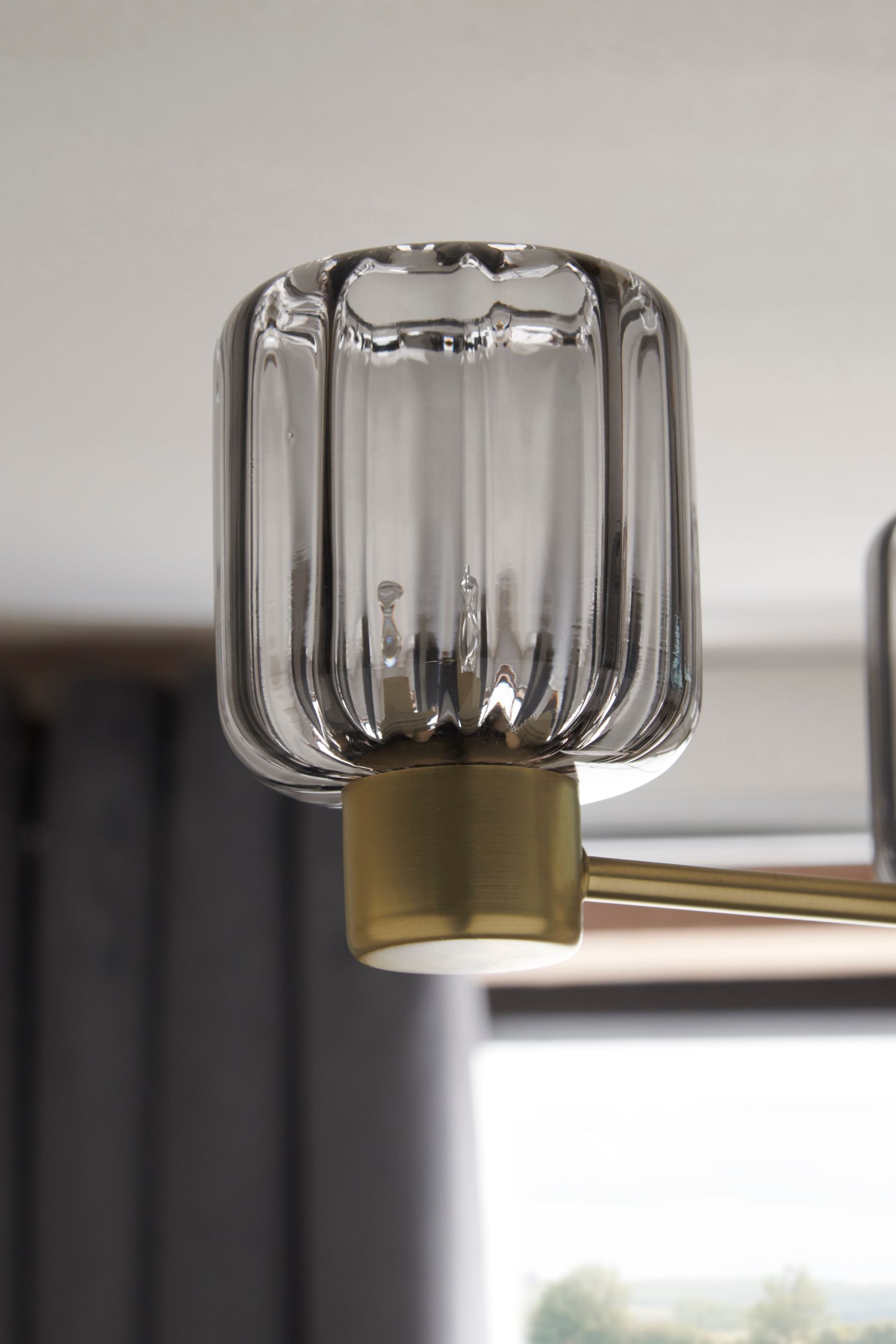 Buy Brass Jensen 3 Light Flush Fitting Ceiling Light from the Next UK ...