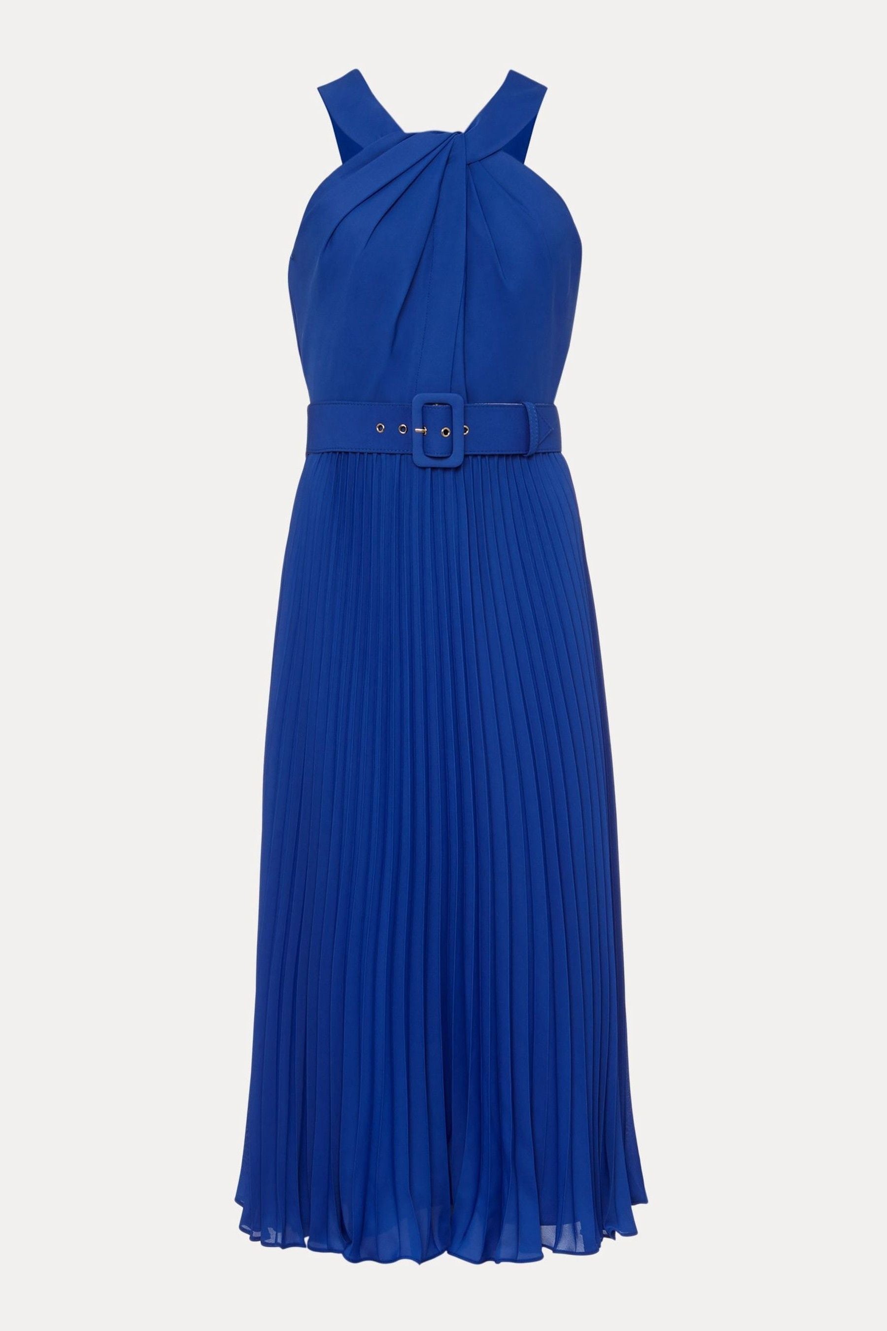 Buy Phase Eight Blue Yas Twist Neck Dress from the Next UK online shop