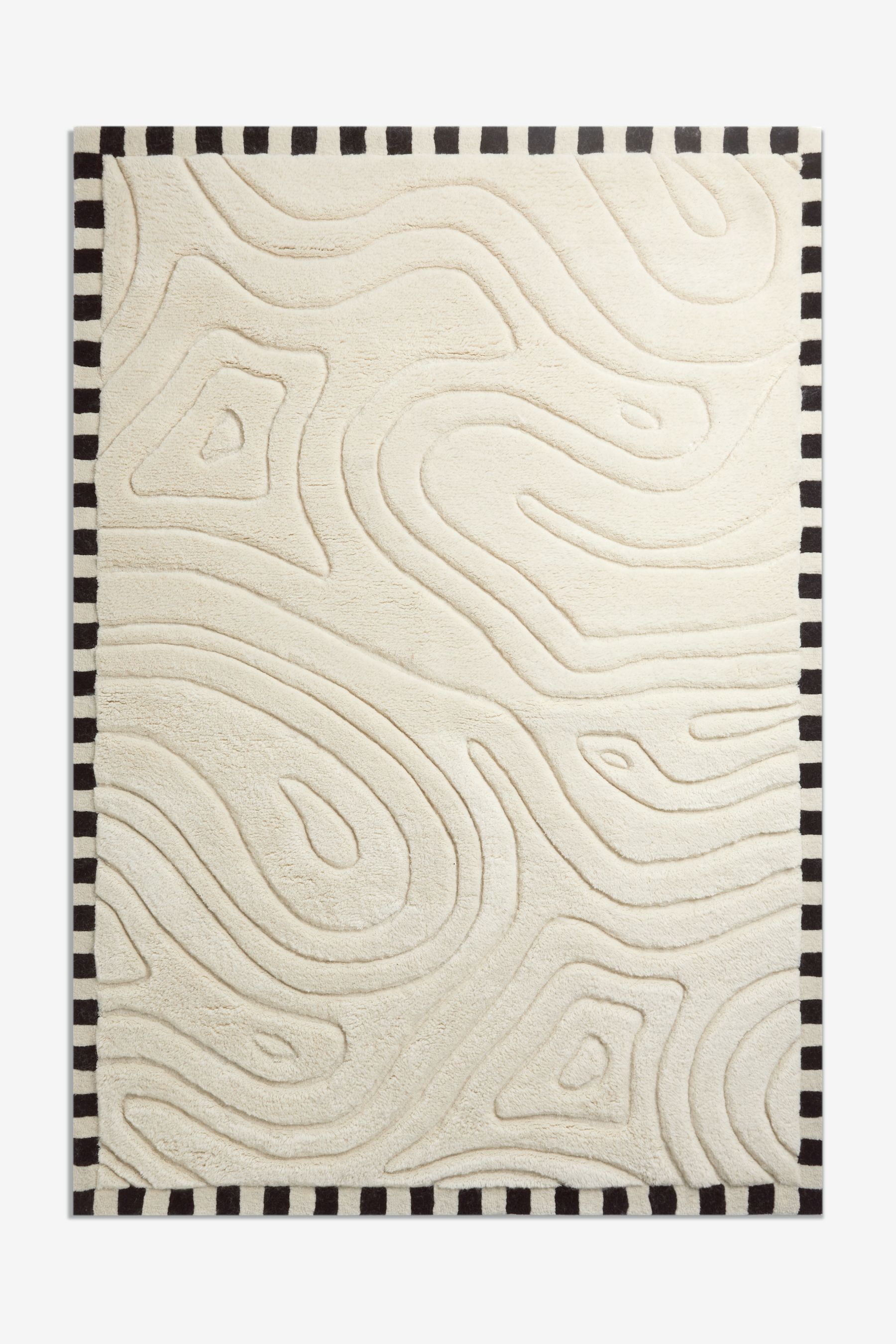 Buy Rockett St George Cream Retro Curve Rug from the Next UK online shop
