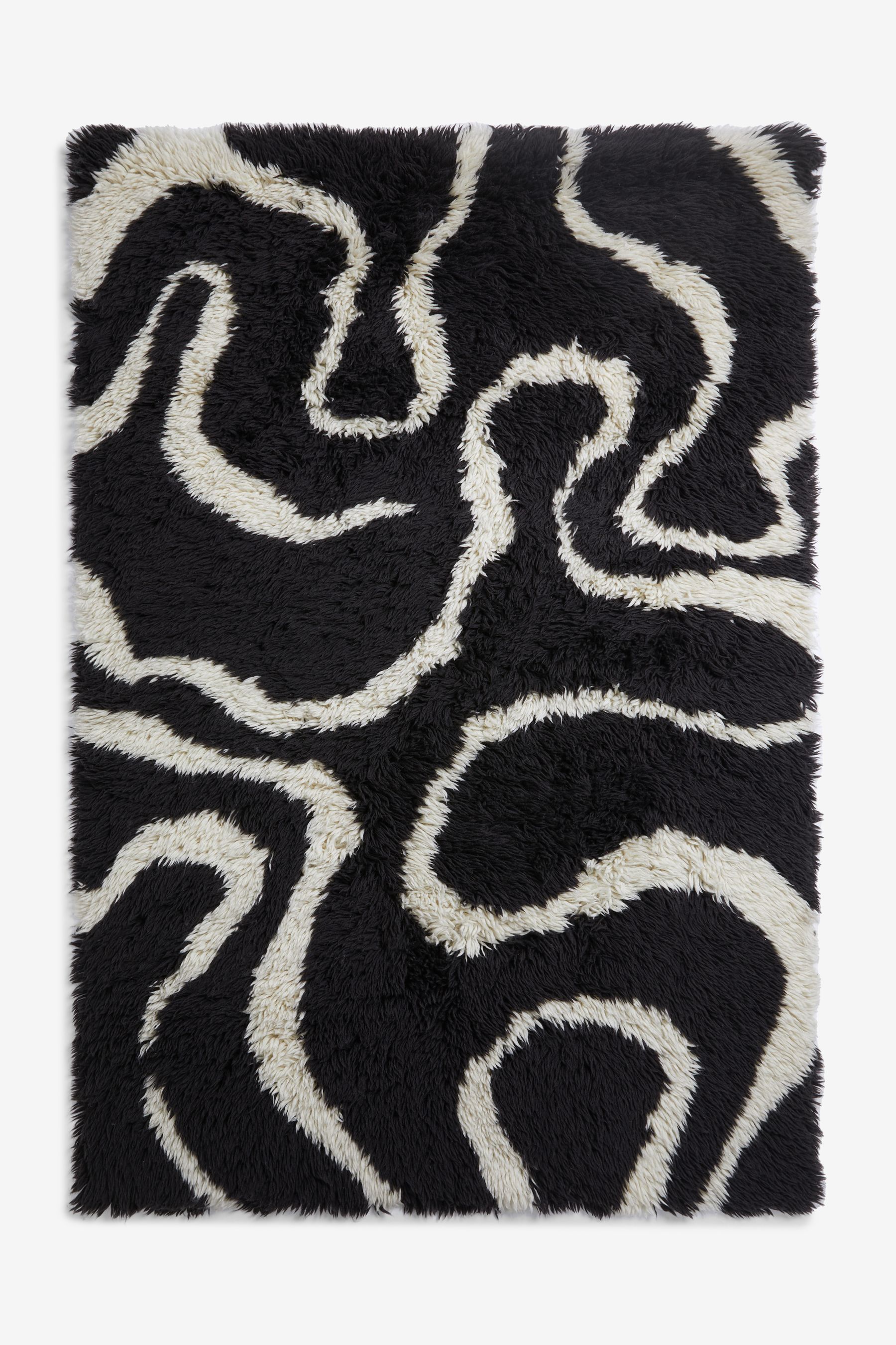Buy Rockett St George Black Shaggy Berber Rug from the Next UK online shop