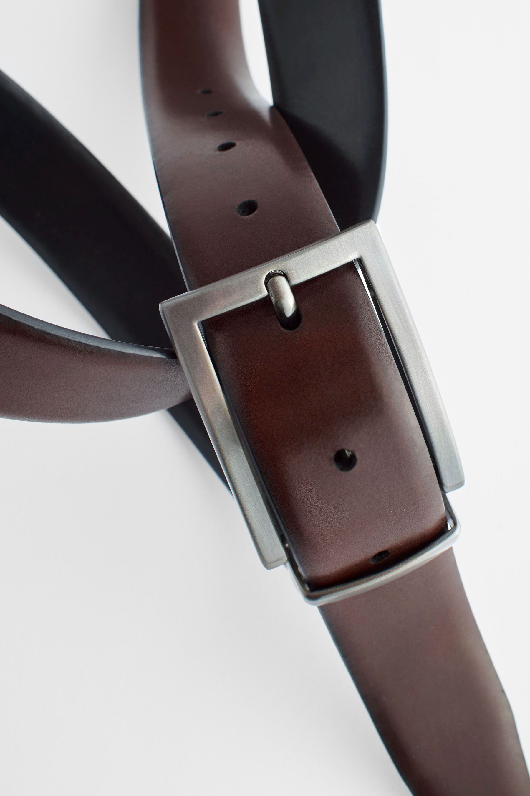 Buy Black/Brown Reversible Leather Belt from Next Ireland