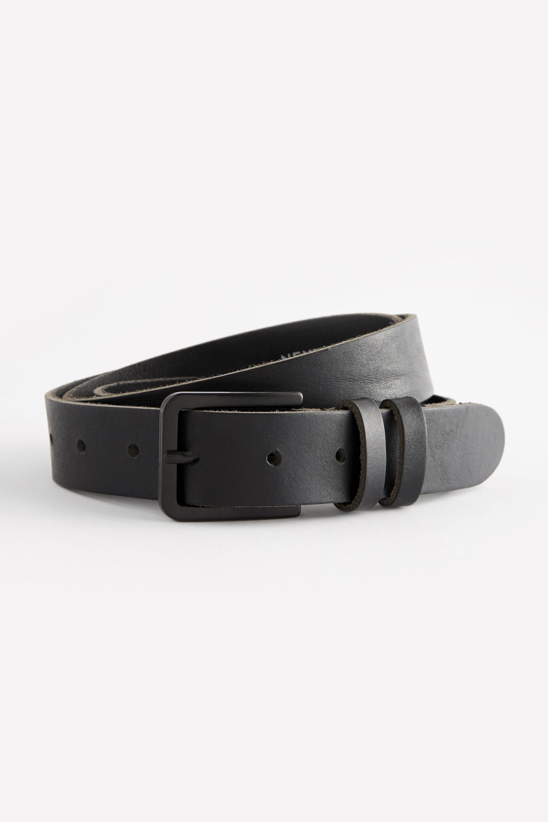 Buy Black Casual Leather Belt from the Next UK online shop