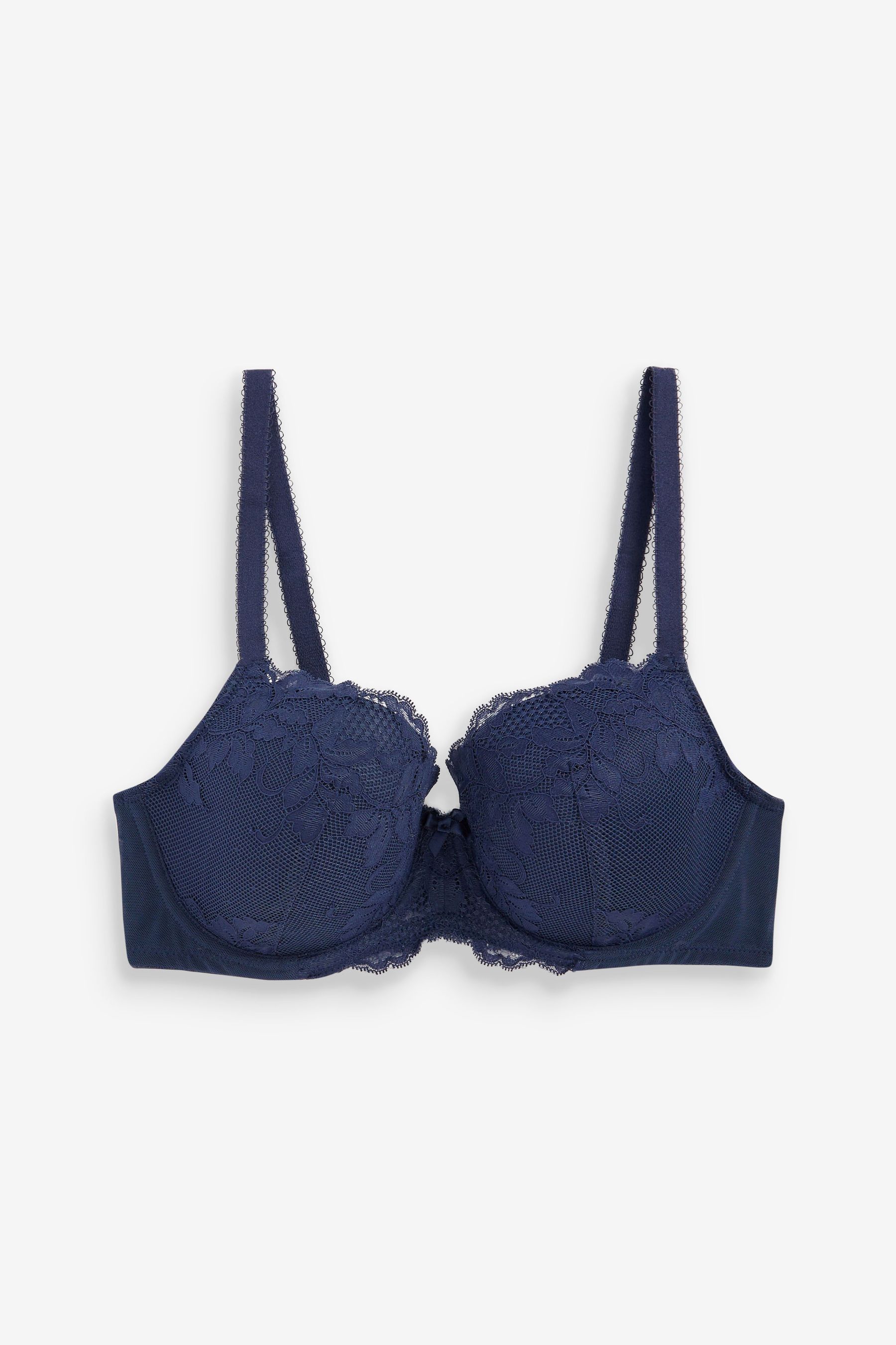 Buy Neutral/Navy Blue Pad Balcony DD+ Lace Bras 2 Pack from the Next UK ...