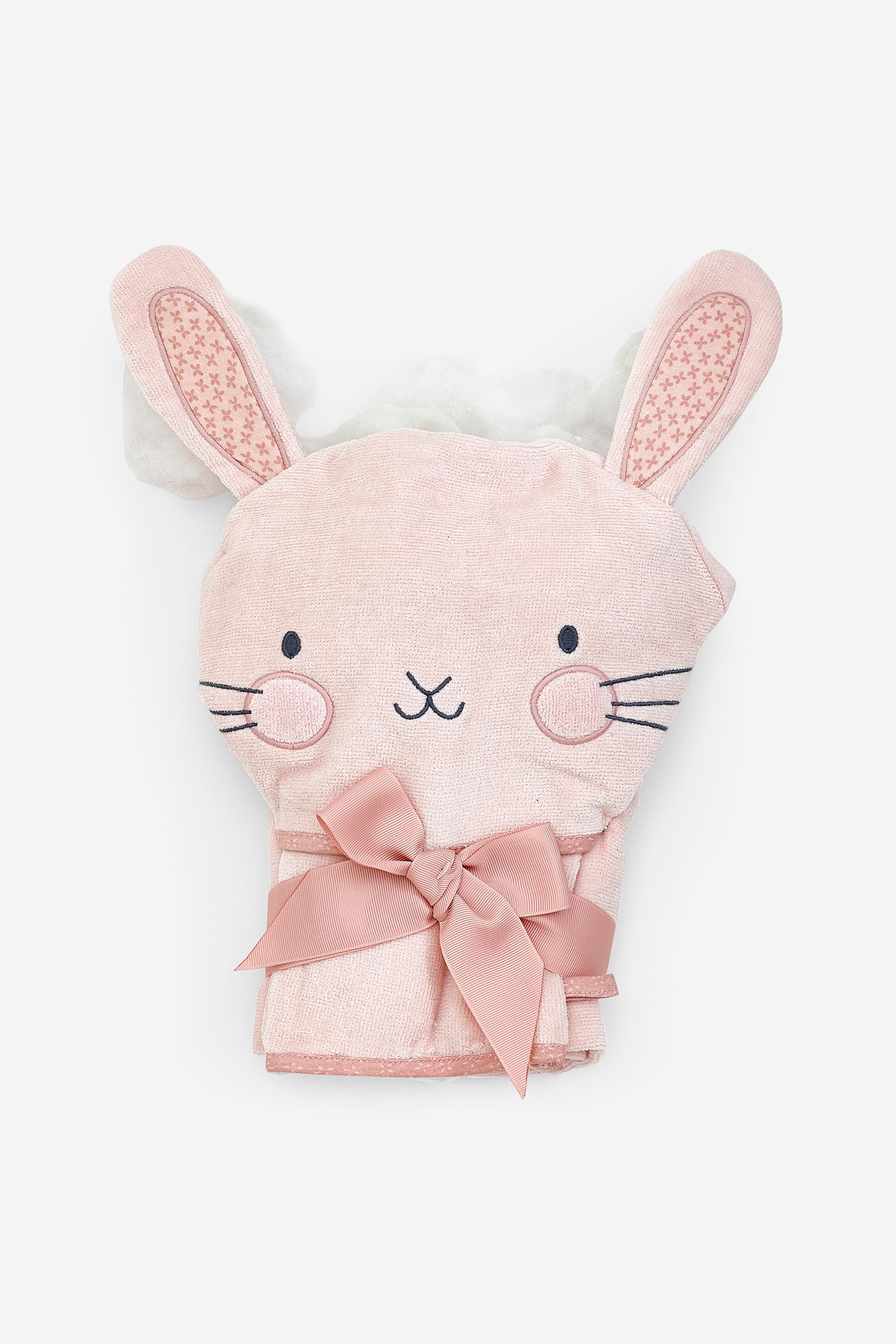 Buy Pink Bunny Newborn Cotton Hooded Baby Towel from the Next UK online ...