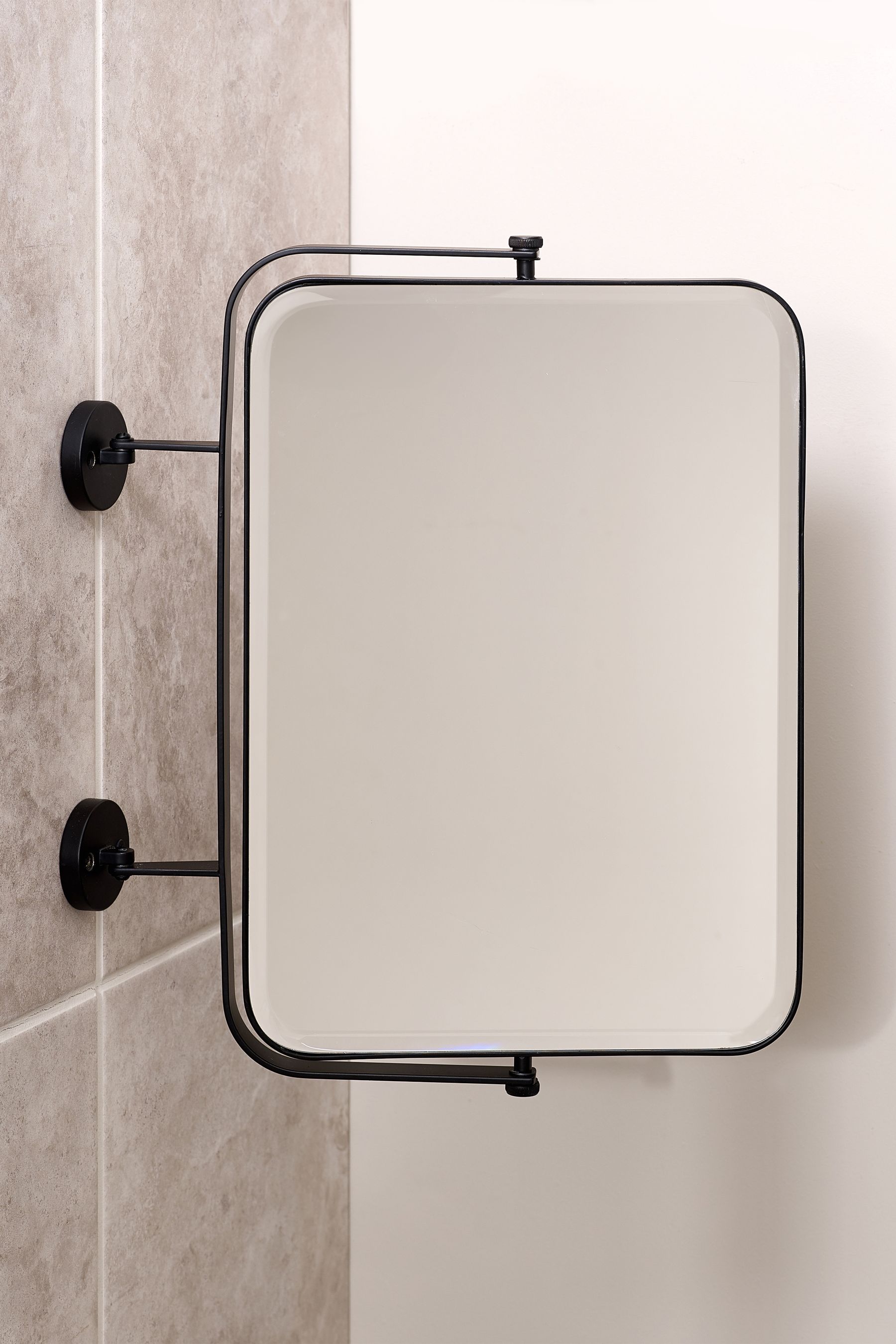 Buy Black Rectangle Space Saving Pull Out Wall Mirror from the Next UK ...