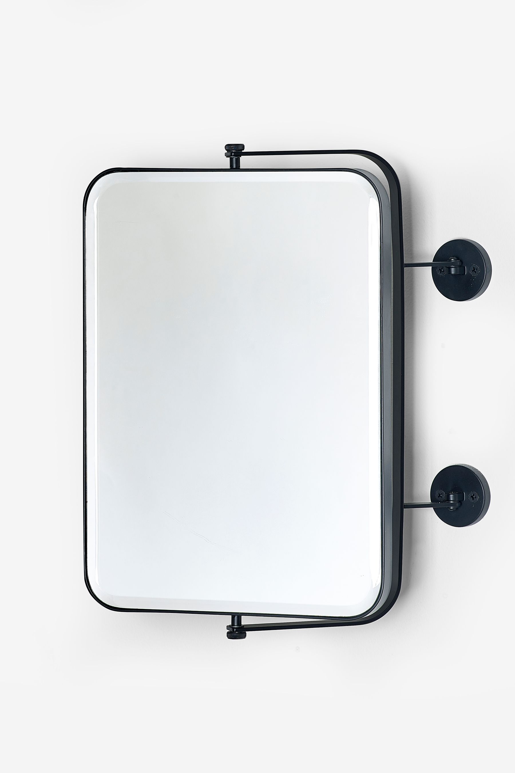 Buy Black Rectangle Space Saving Pull Out Wall Mirror from the Next UK ...