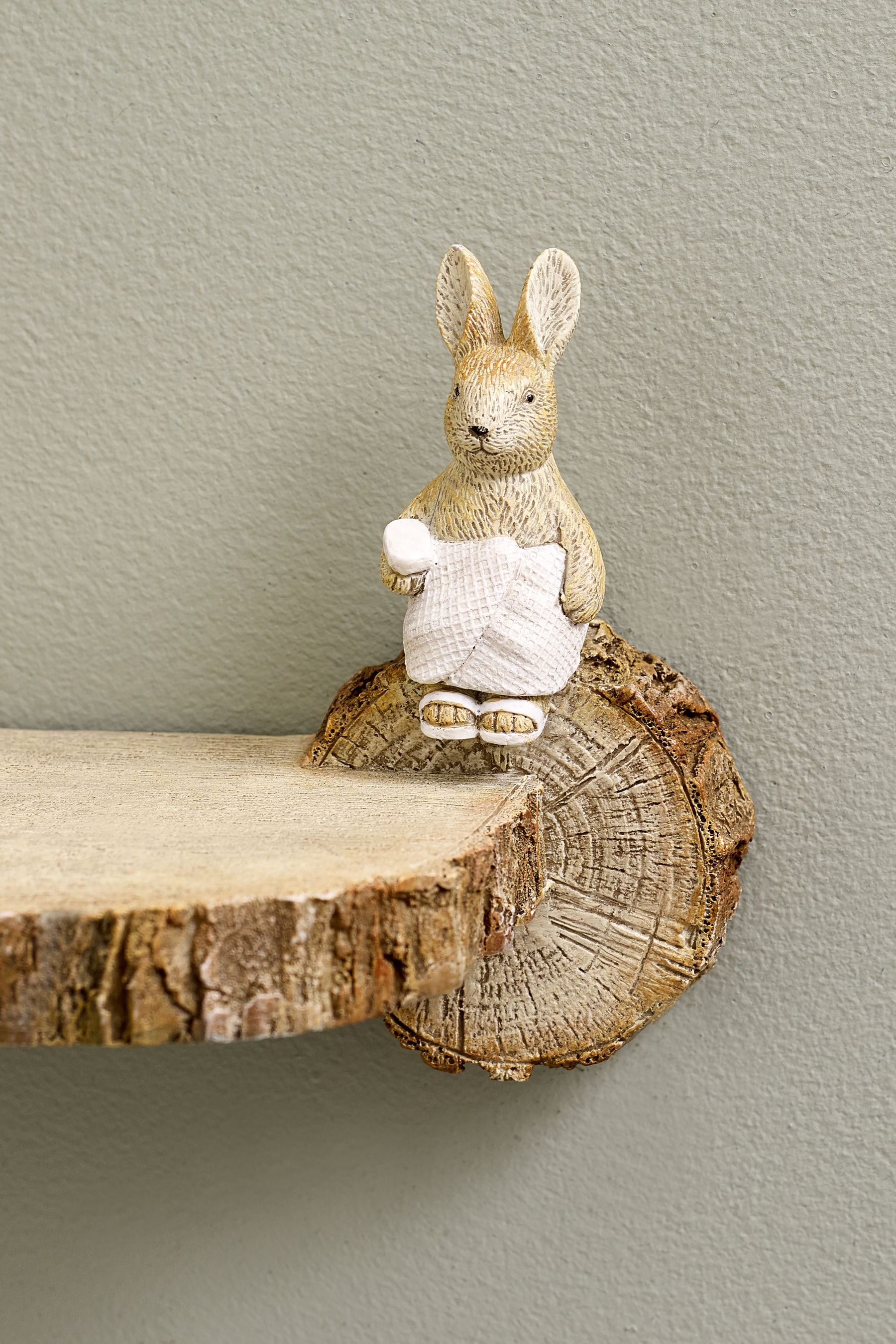 Buy Natural Bertie Bear and Rosie Rabbit Wall Shelf from the Next UK ...