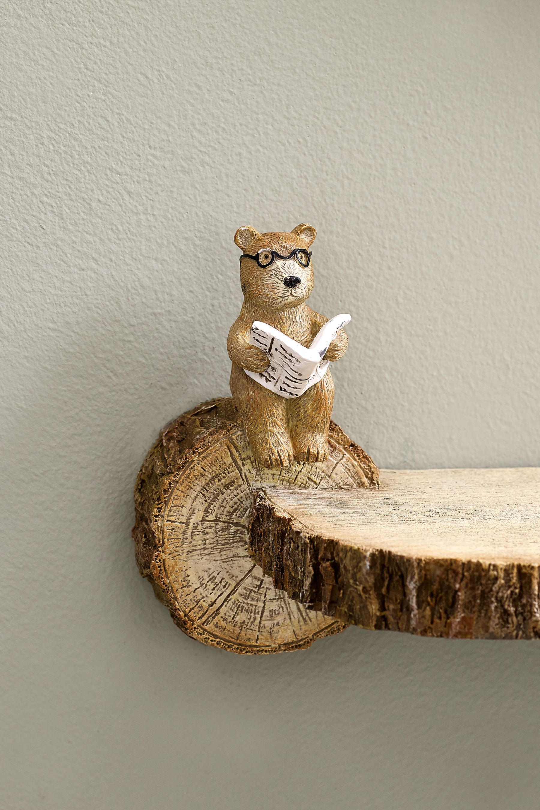 Buy Natural Bertie Bear and Rosie Rabbit Wall Shelf from Next Ireland