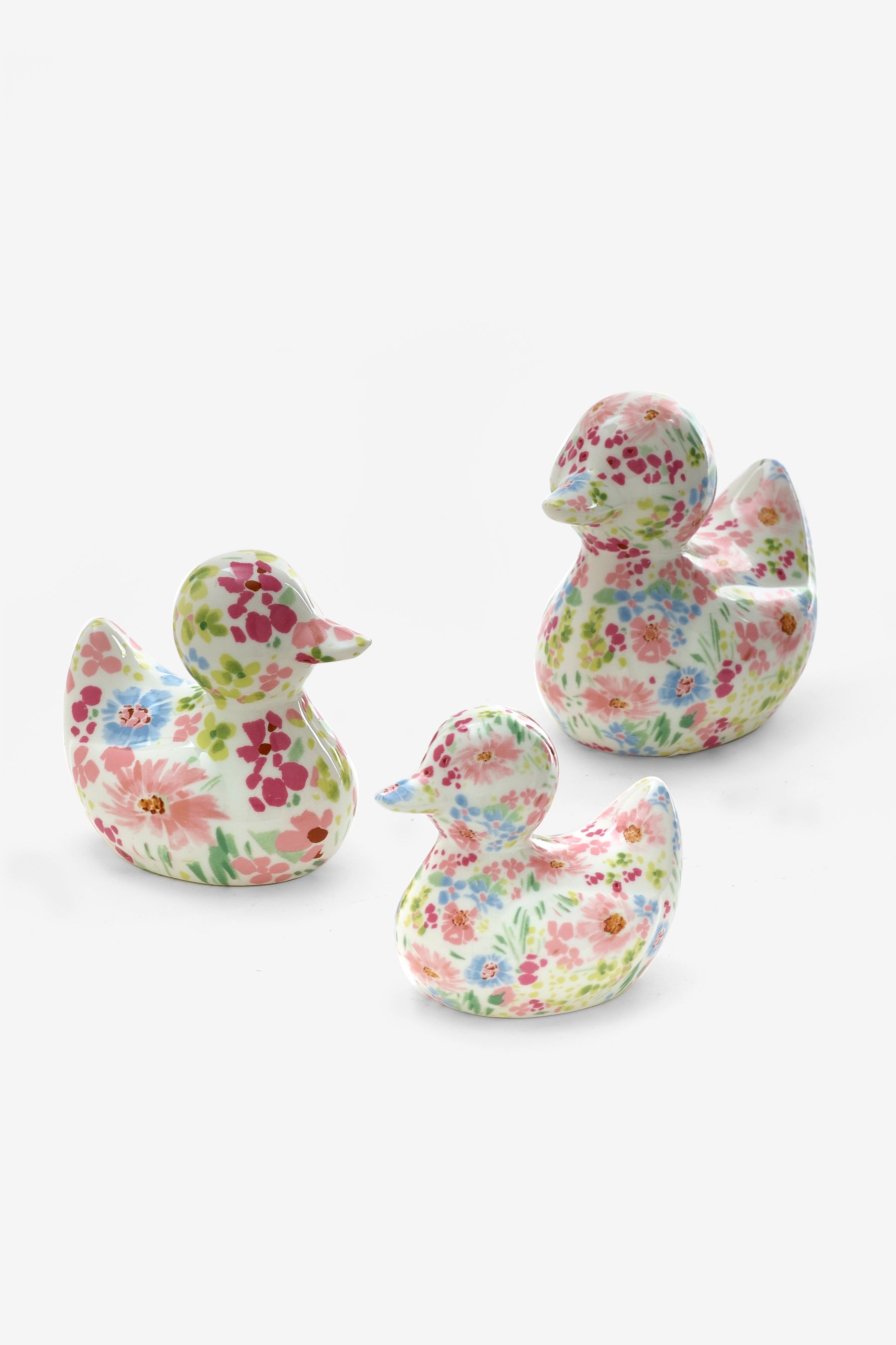 Buy Set of 3 Multi Floral Ceramic Ducks from the Next UK online shop