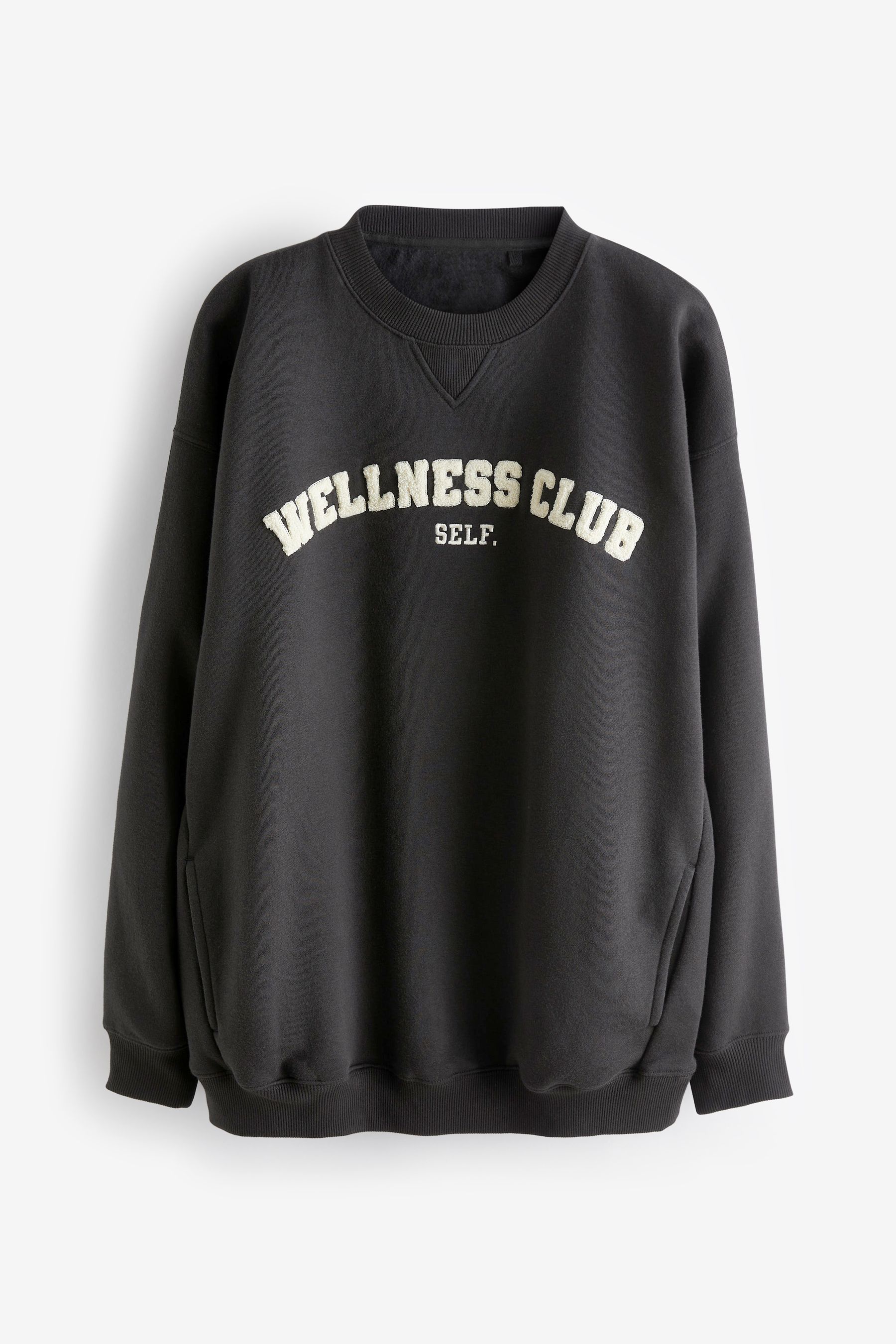 Buy self. Black Wellness Club Sweatshirt from the Next UK online shop