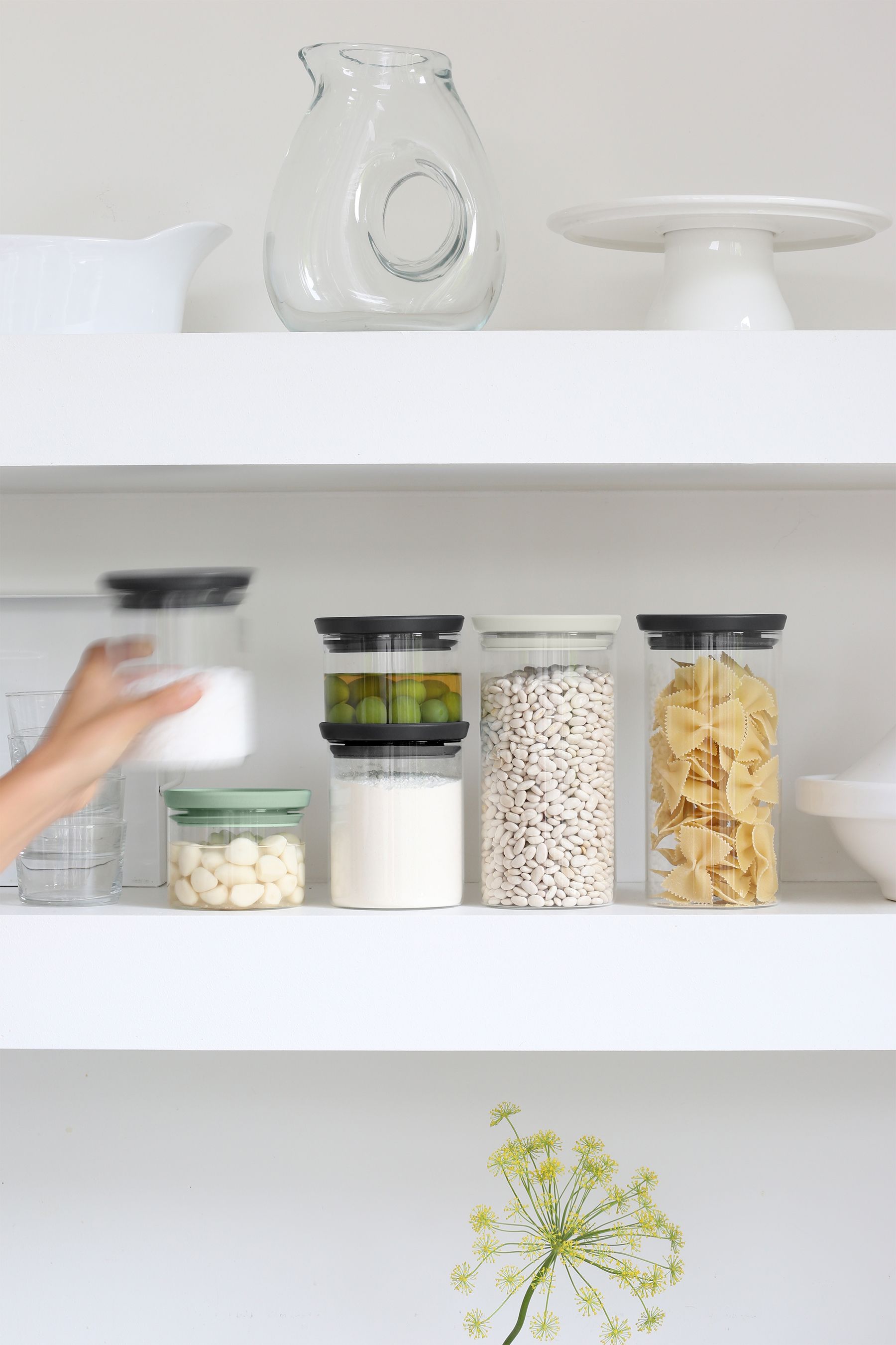 Buy Brabantia Clear Glass Jars Set of 3 from the Next UK online shop