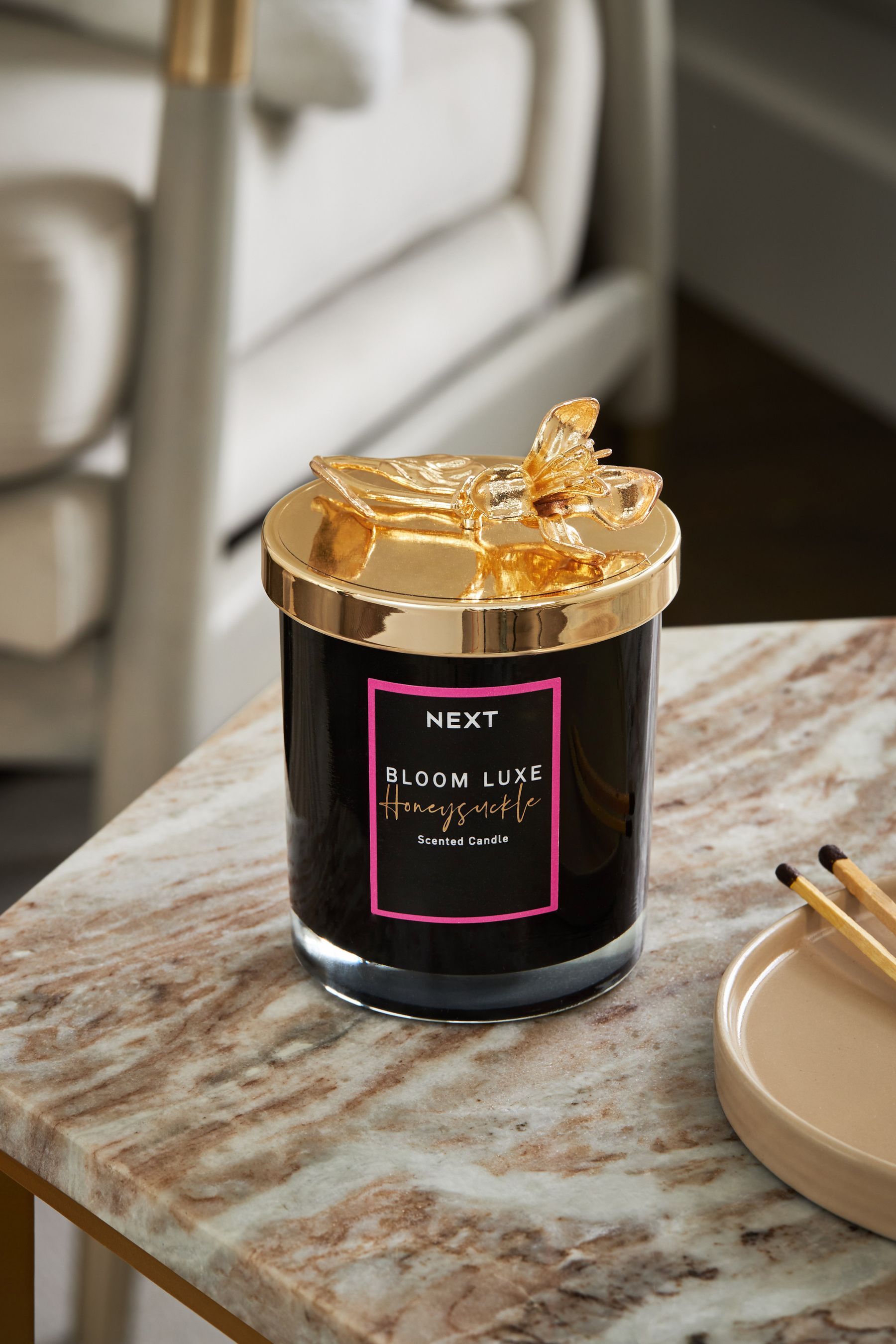 Buy Black Bloom Luxe Honeysuckle Luxury Scented Candle from the Next UK ...