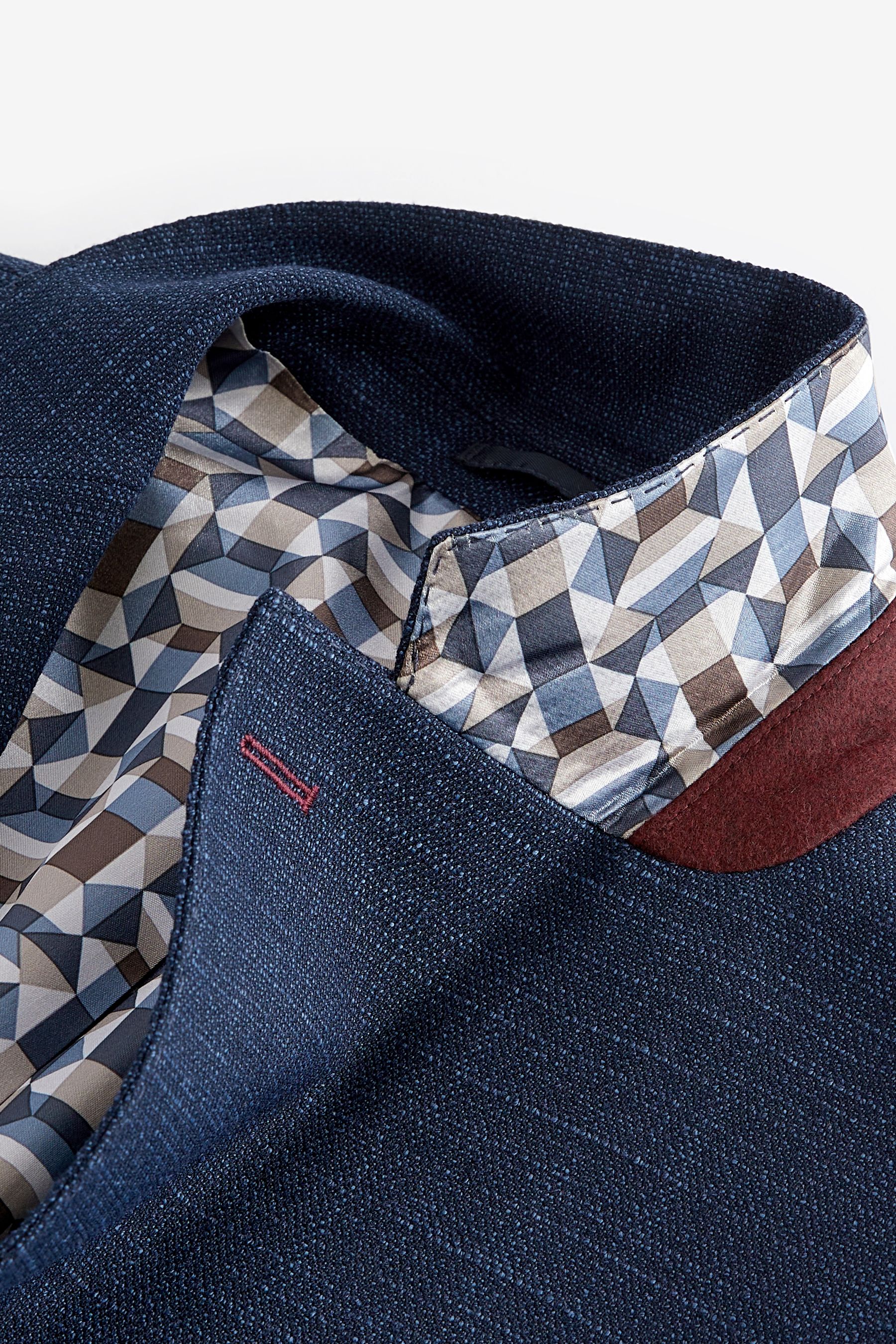 Buy Blue Slim Slim Fit Textured Smart Blazer from the Next UK online shop