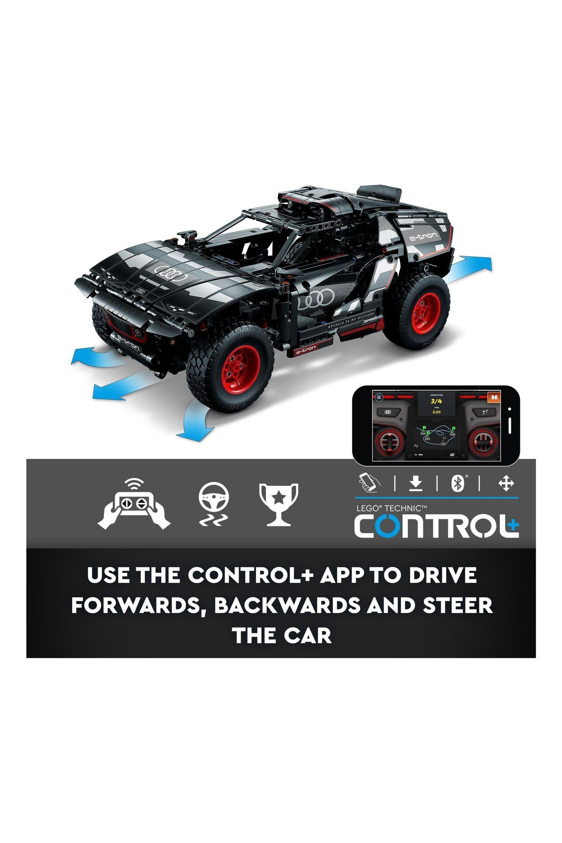 Buy LEGO Technic Audi RS Q etron Remote Control Car Toy 42160 from the ...