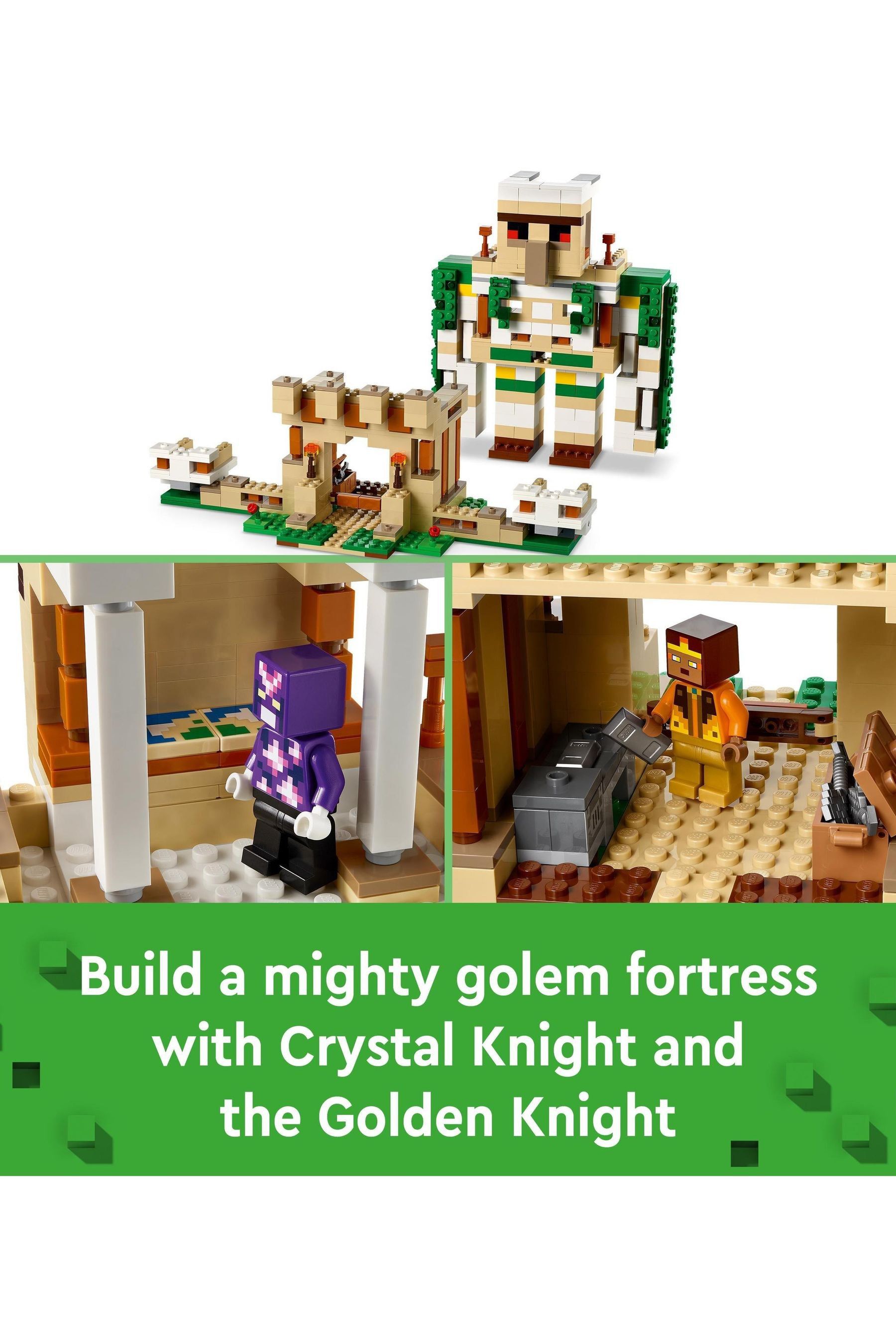 Buy LEGO Minecraft The Iron Golem Fortress 2in1 Castle Set 21250 from ...