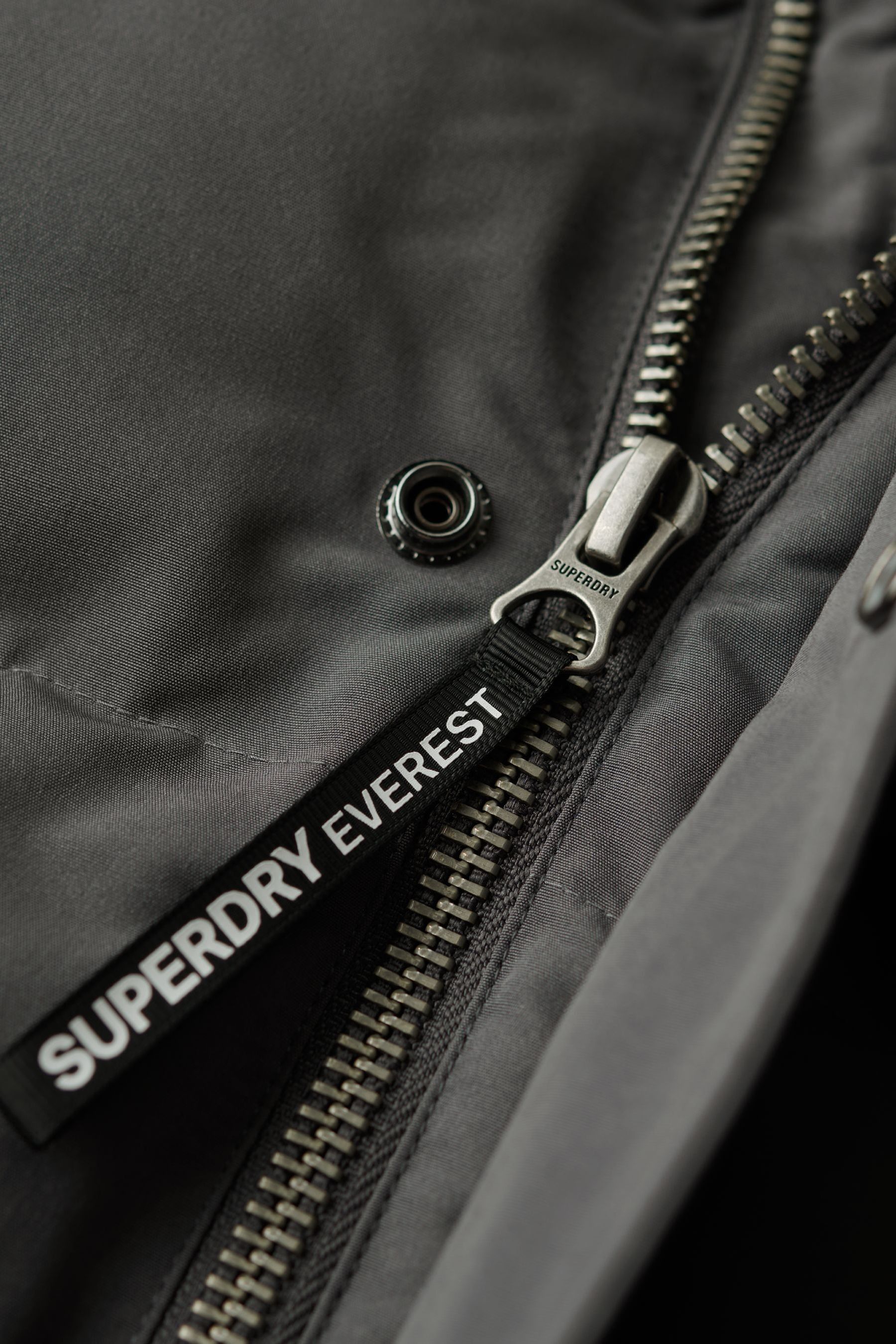 Buy Superdry Grey Everest Hooded Puffer Jacket from the Next UK online shop