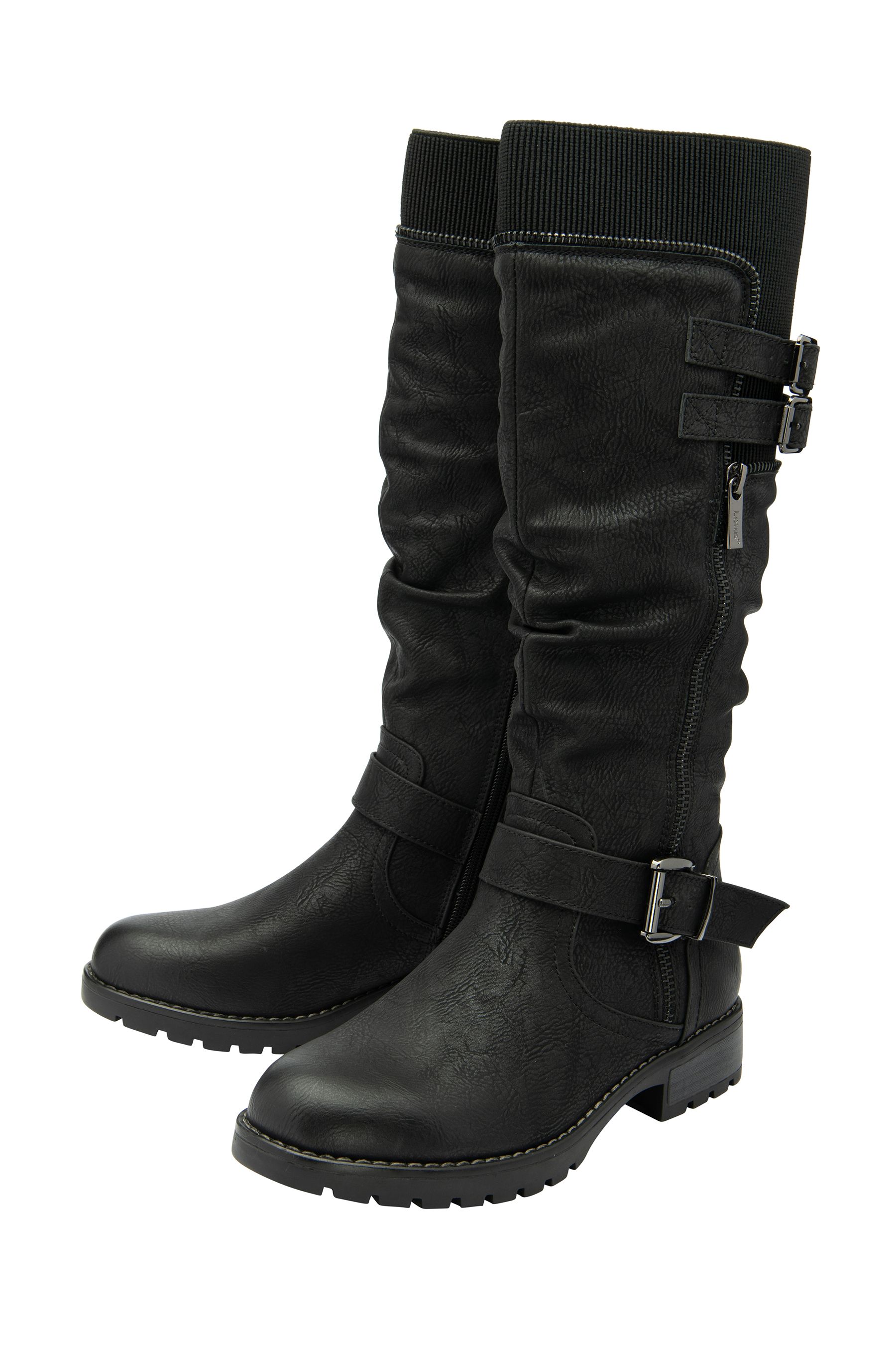 Buy Lotus Black Knee High Boots from the Next UK online shop