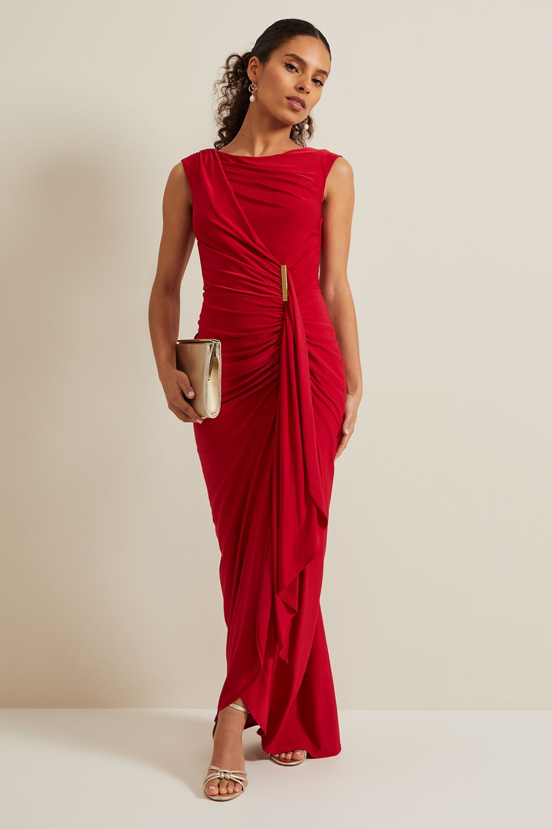 Buy Phase Eight Red Petite Donna Maxi Dress from the Next UK online shop
