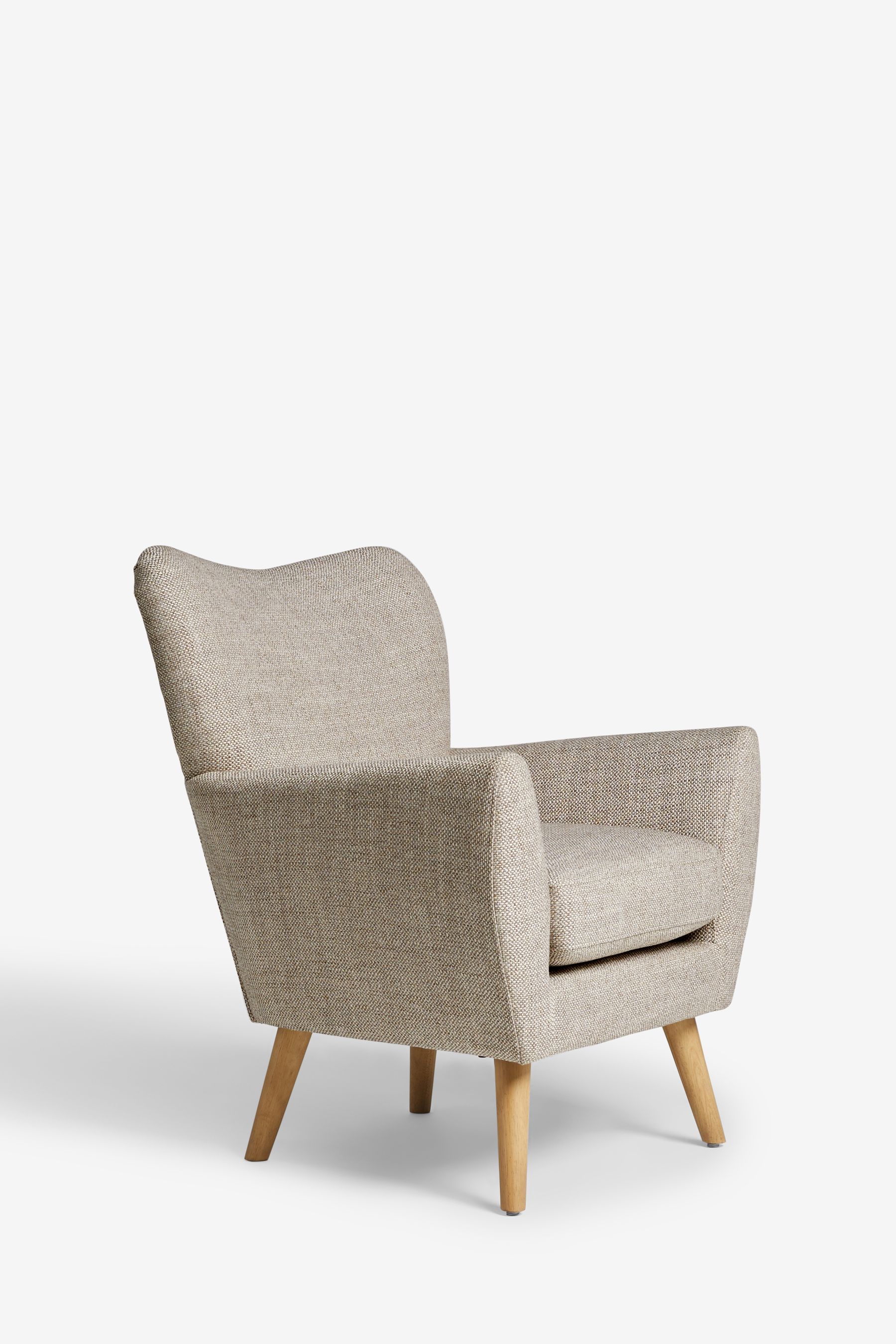 Buy Chunky Weave Mid Natural Wilson II Highback Armchair from the Next ...