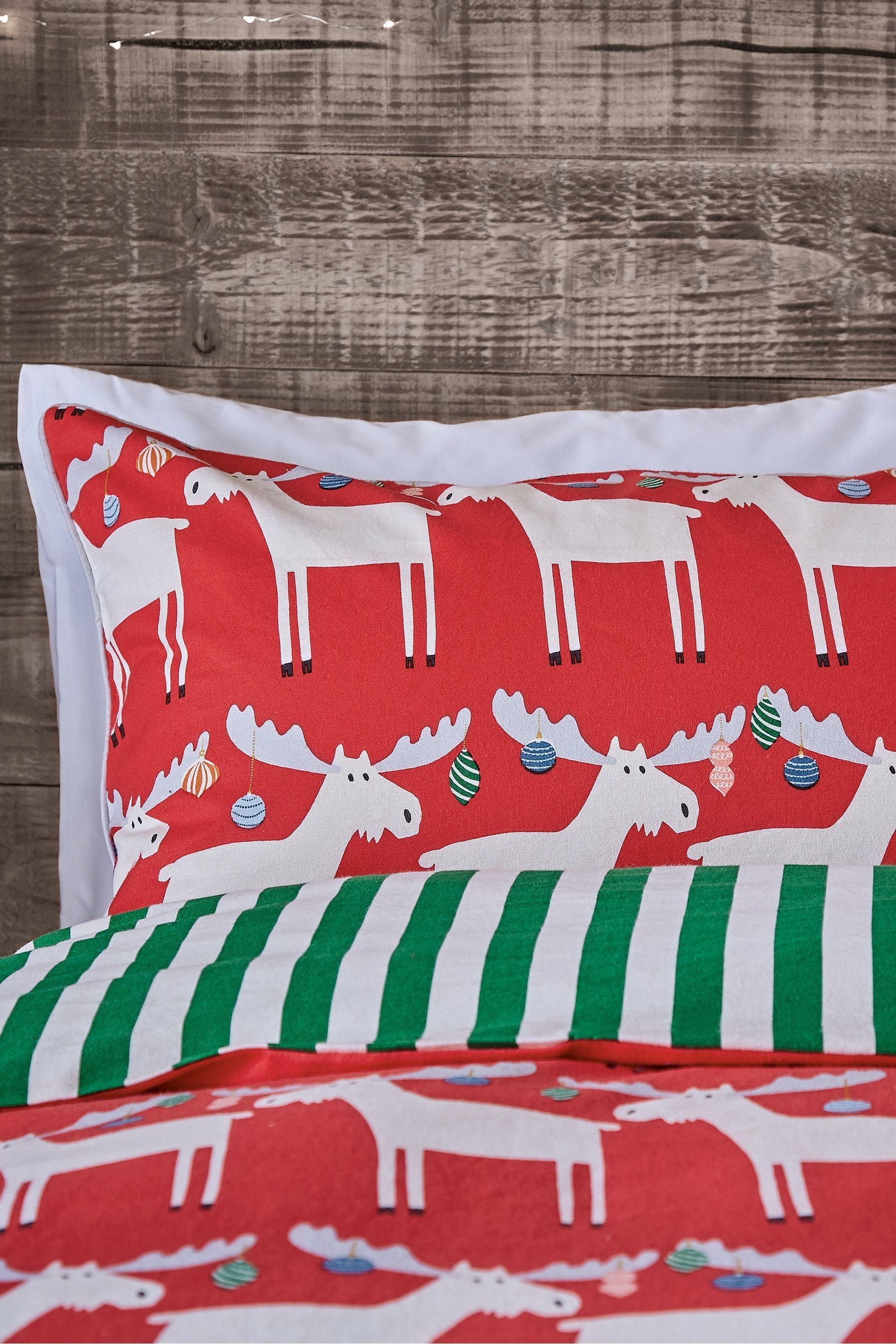 Buy Scion Red Marty Moose Duvet Cover and Pillowcase Set from the Next ...