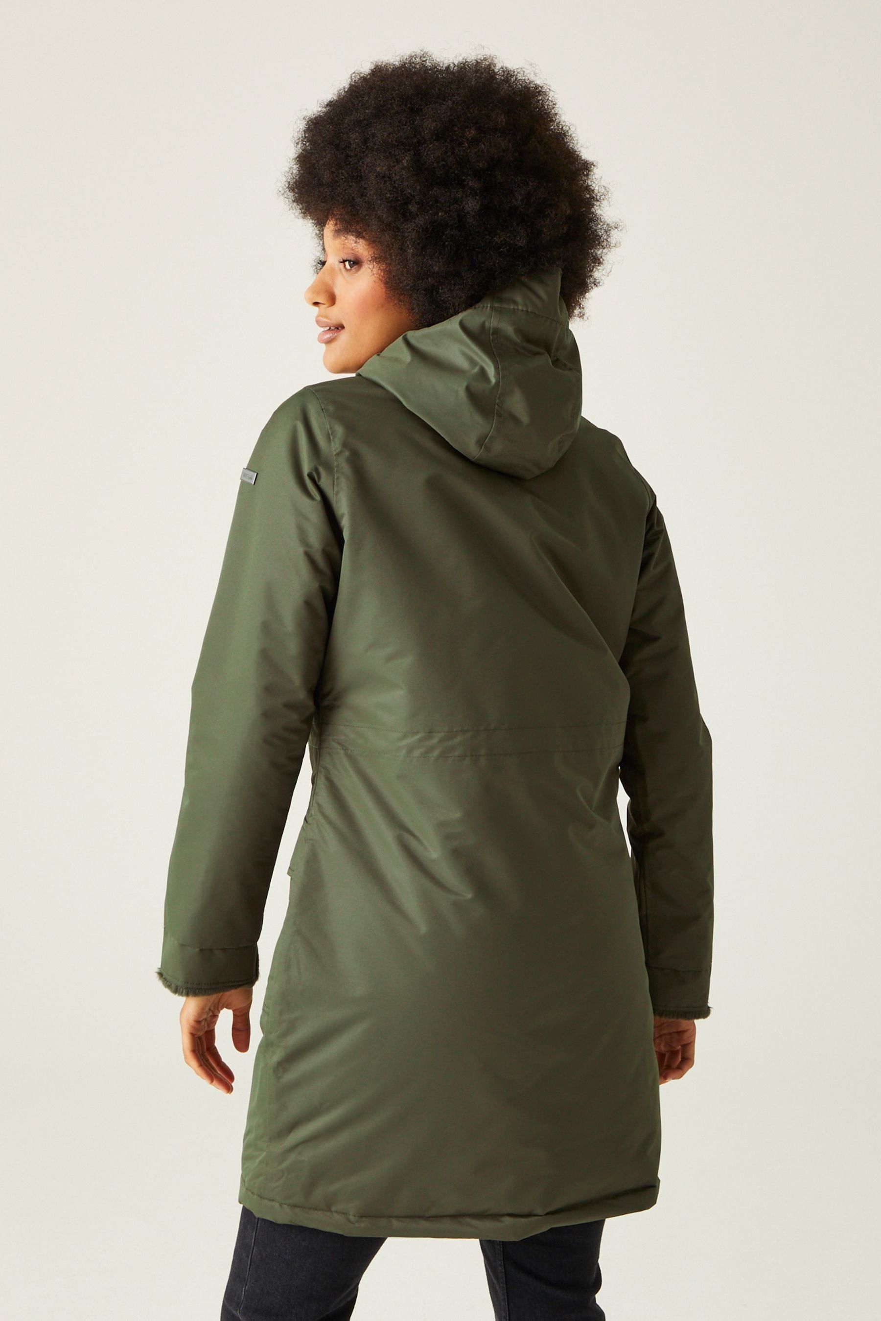 Buy Regatta Green Romine Longline Waterproof Insulated Thermal Jacket ...