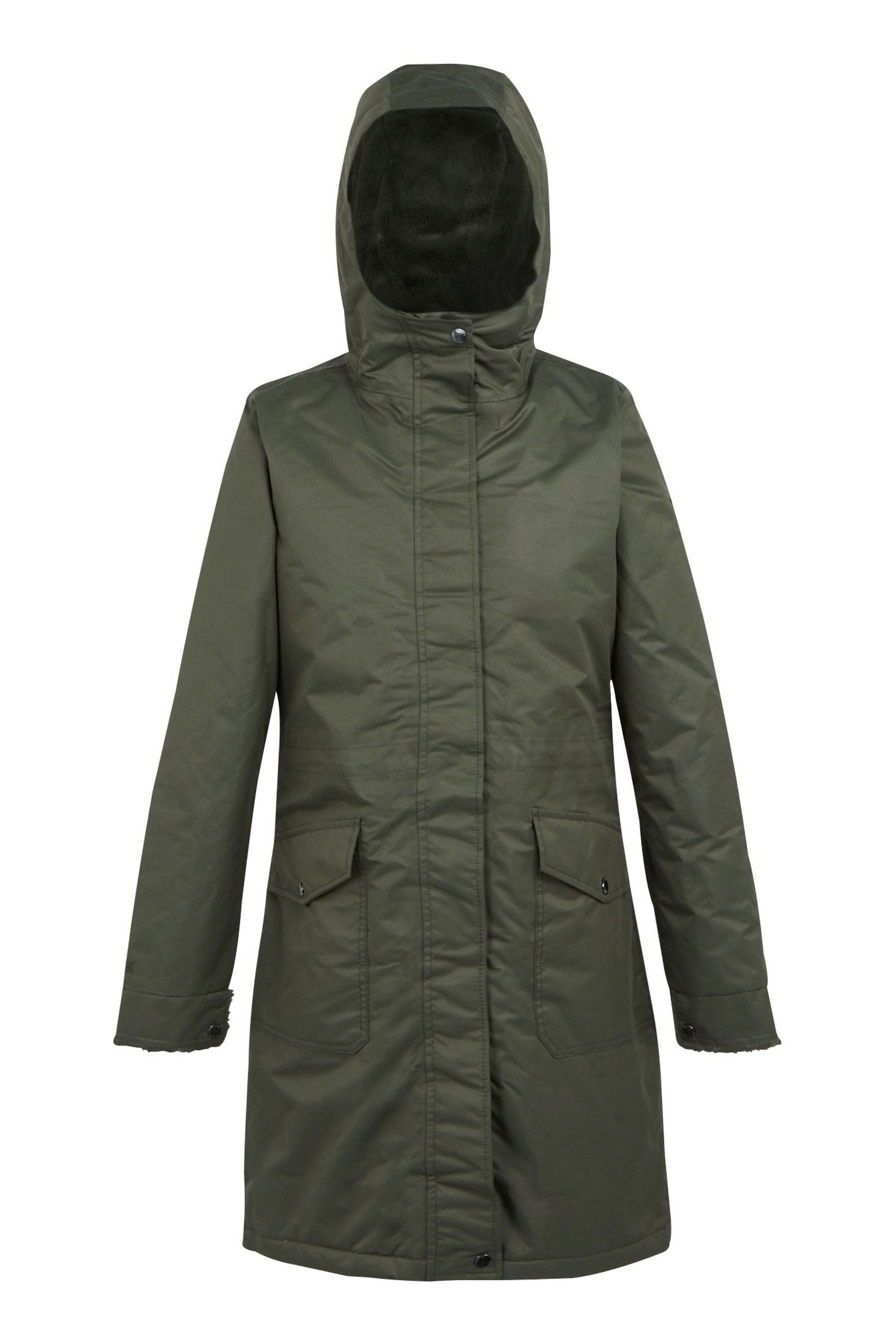 Buy Regatta Green Romine Longline Waterproof Insulated Thermal Jacket ...
