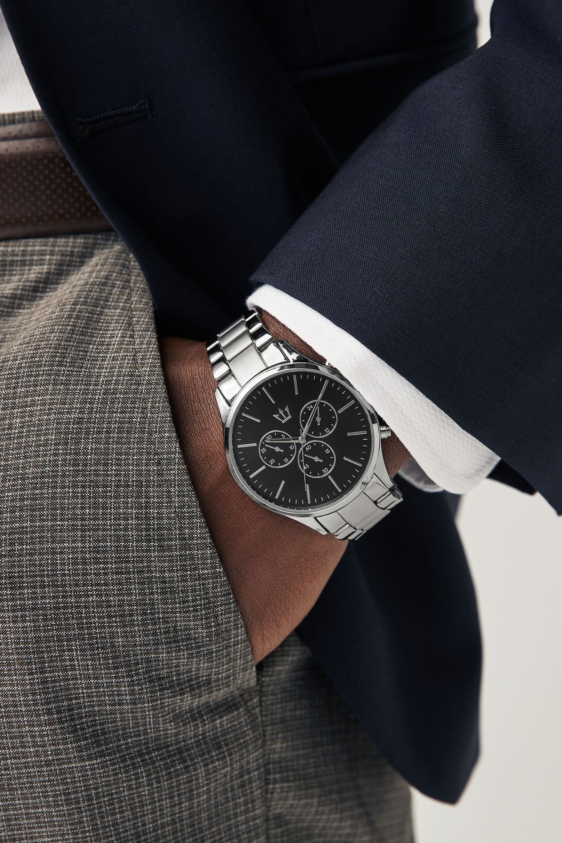 Buy Silver Tone Pattern Bracelet Watch from the Next UK online shop