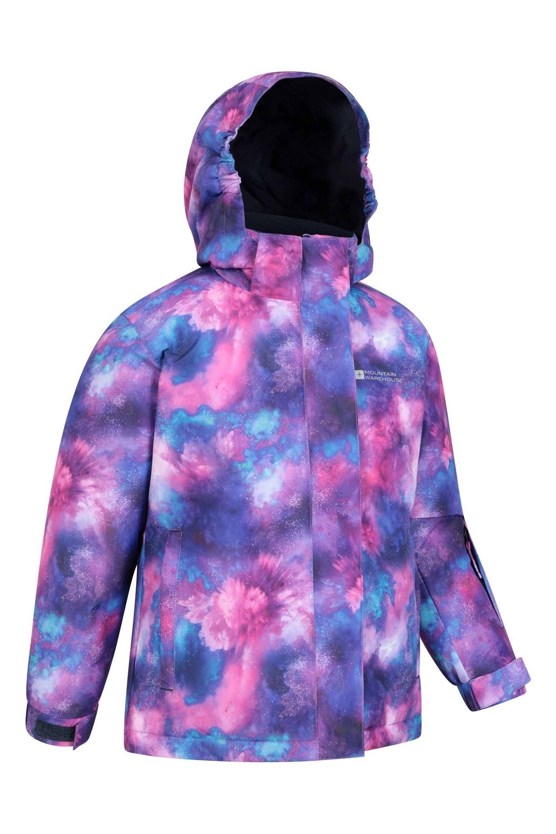 Buy Mountain Warehouse Purple Kids Snowdrop Printed Ski Jacket from the ...