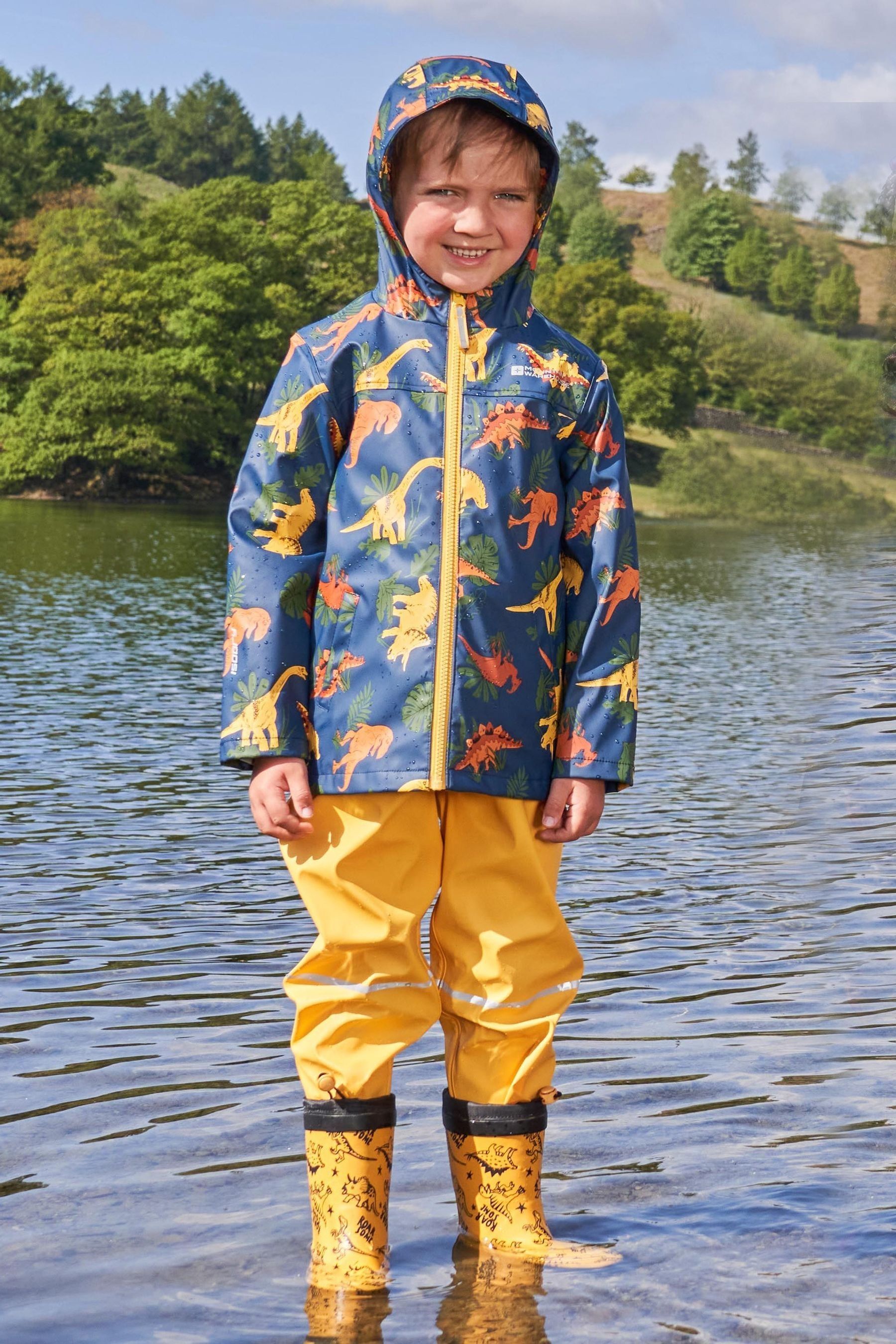 Buy Mountain Warehouse Multi Kids Raindrop Waterproof Jacket and ...
