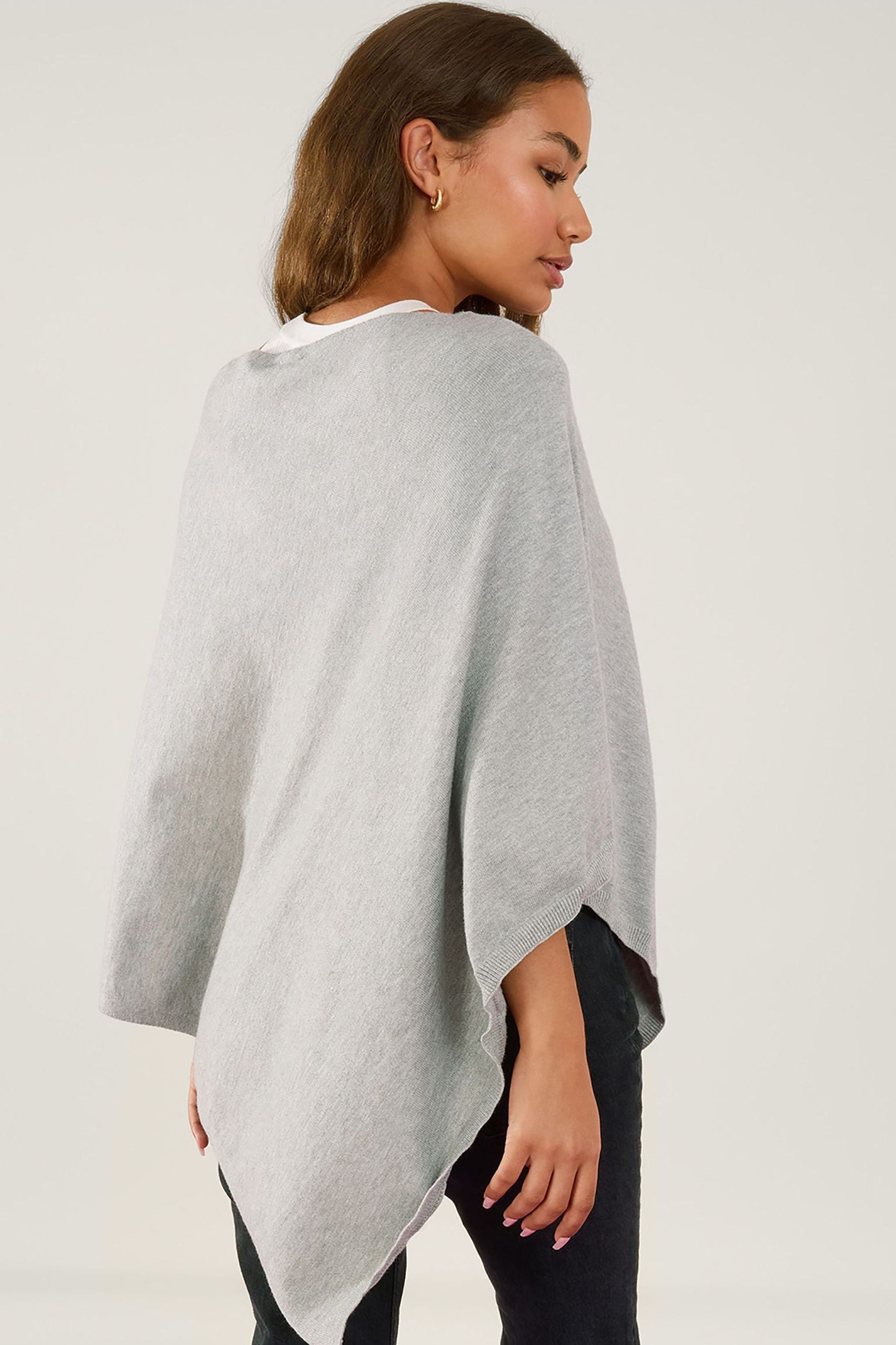 Buy Accessorize Grey Knit Poncho from the Next UK online shop