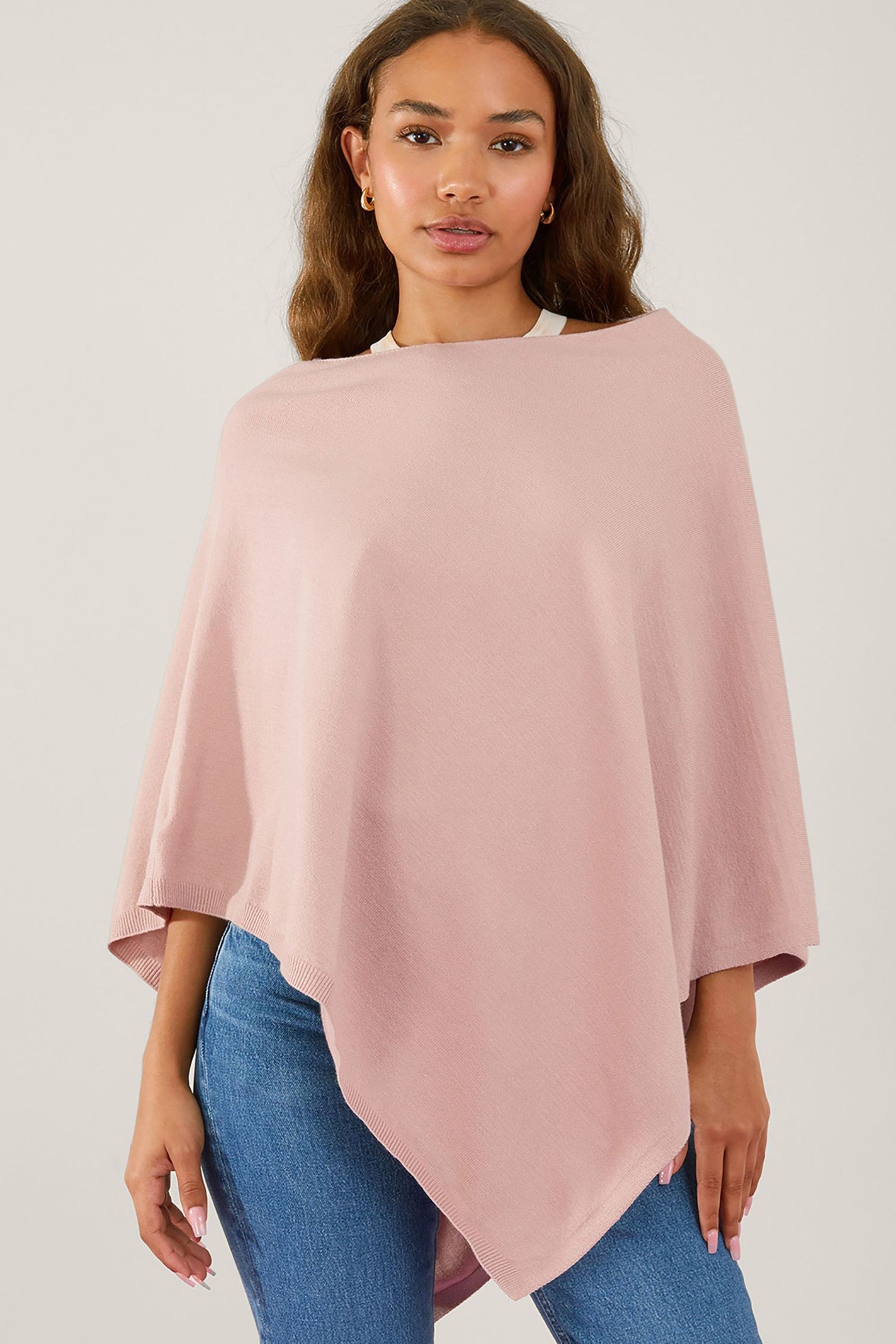Buy Accessorize Pink Knit Poncho from the Next UK online shop
